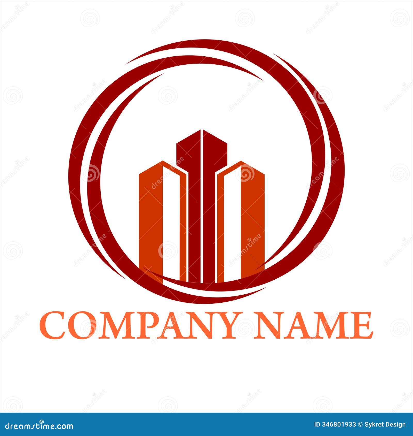 Company Logo Icon with Creative Vector Illustration Stock Illustration ...