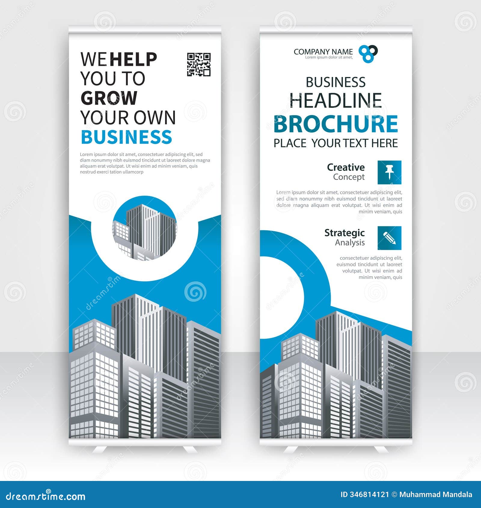 Business Growth Banner Design Featuring Creative and Strategic Analysis ...