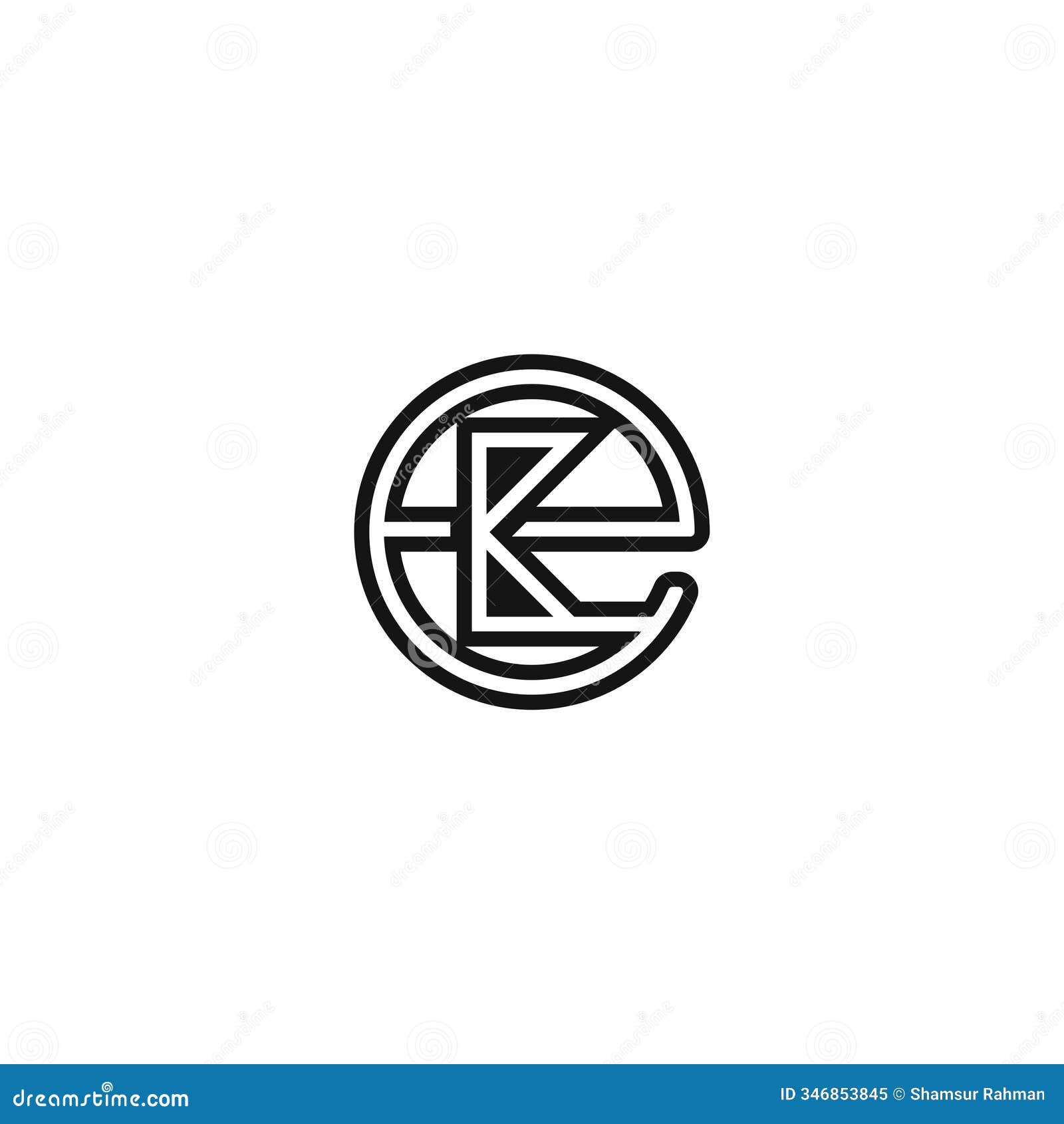 KE or EK Logo and Icon Design Stock Vector - Illustration of identity ...