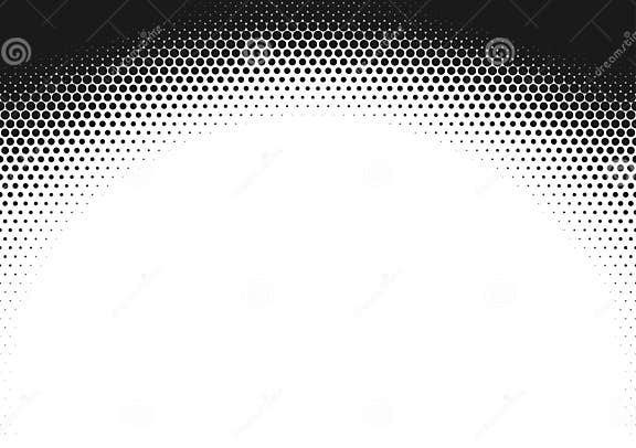 Halftone Textured Pattern with Dots. Dots Arch Curved Abstract Template ...
