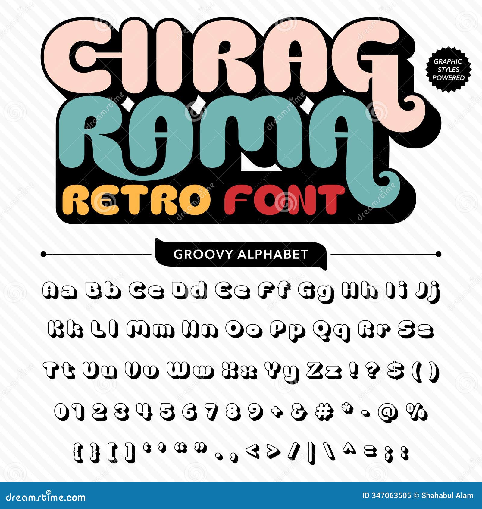 Black and White Chirag Rama Groove Retro Vintage Display Bold Font ...