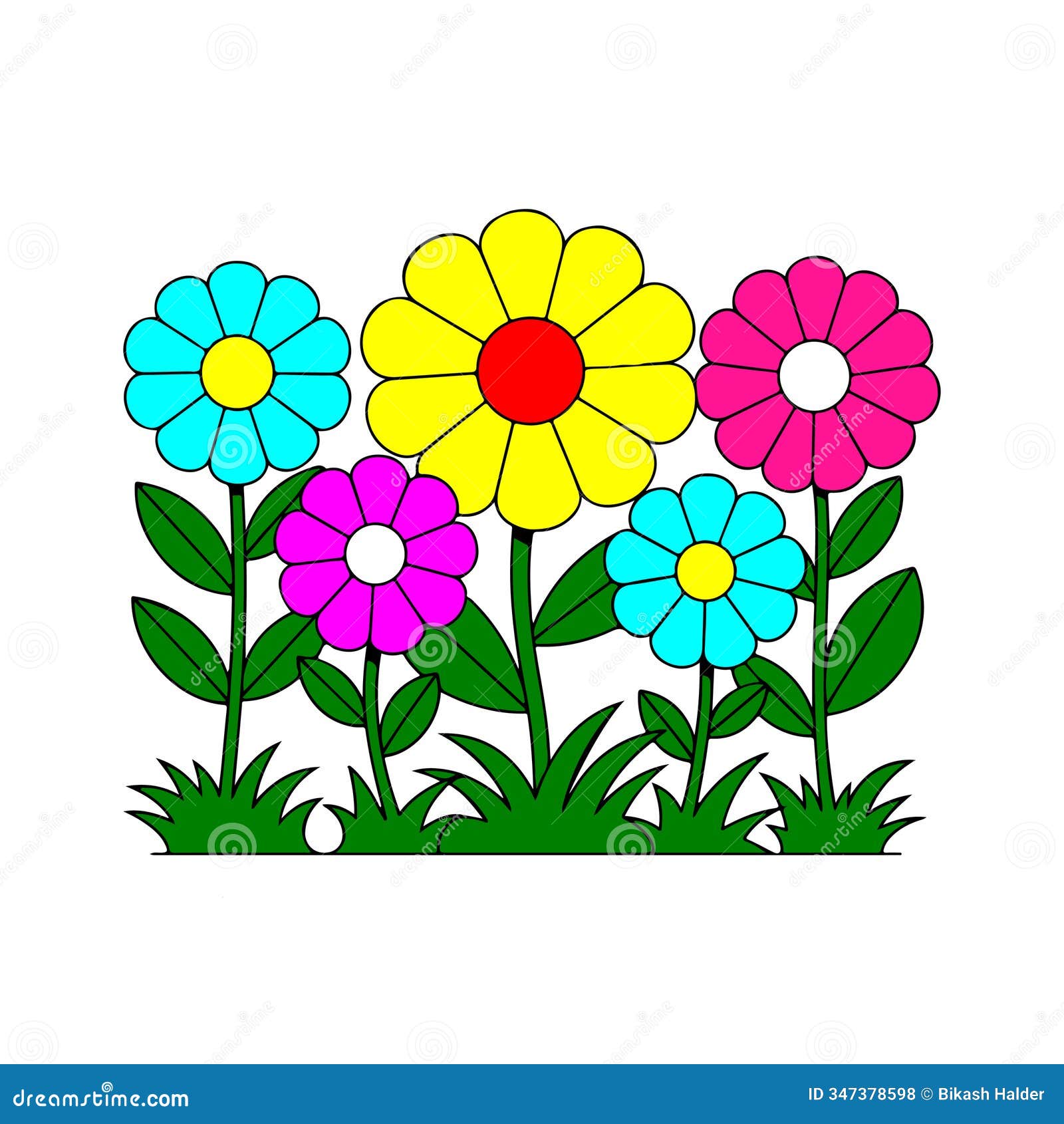 Intricate Flower Vector Art Illustration Stock Vector - Illustration of ...