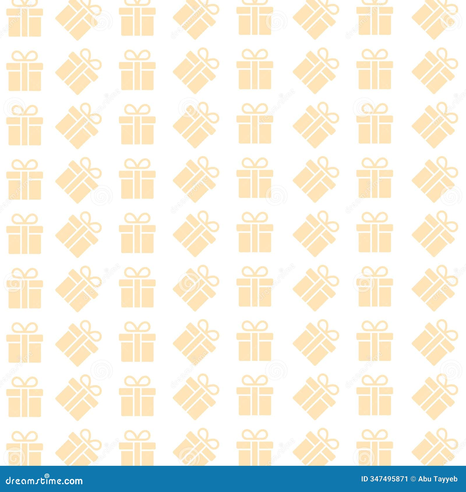 Line Style Giftbox Pattern Background Stock Illustration - Illustration ...