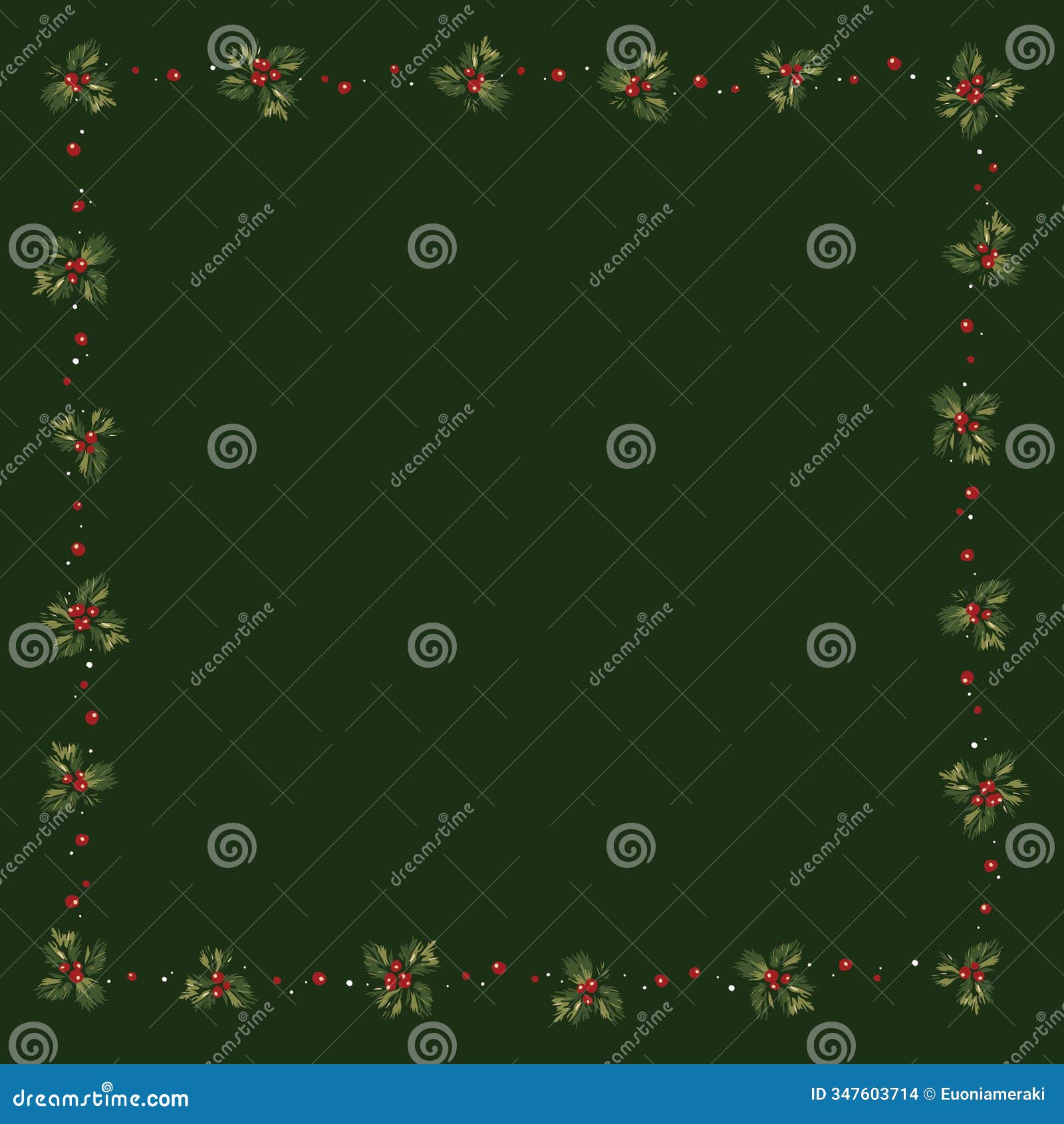 Series of Christmas Floral Frame and Background in Retro Vintage ...