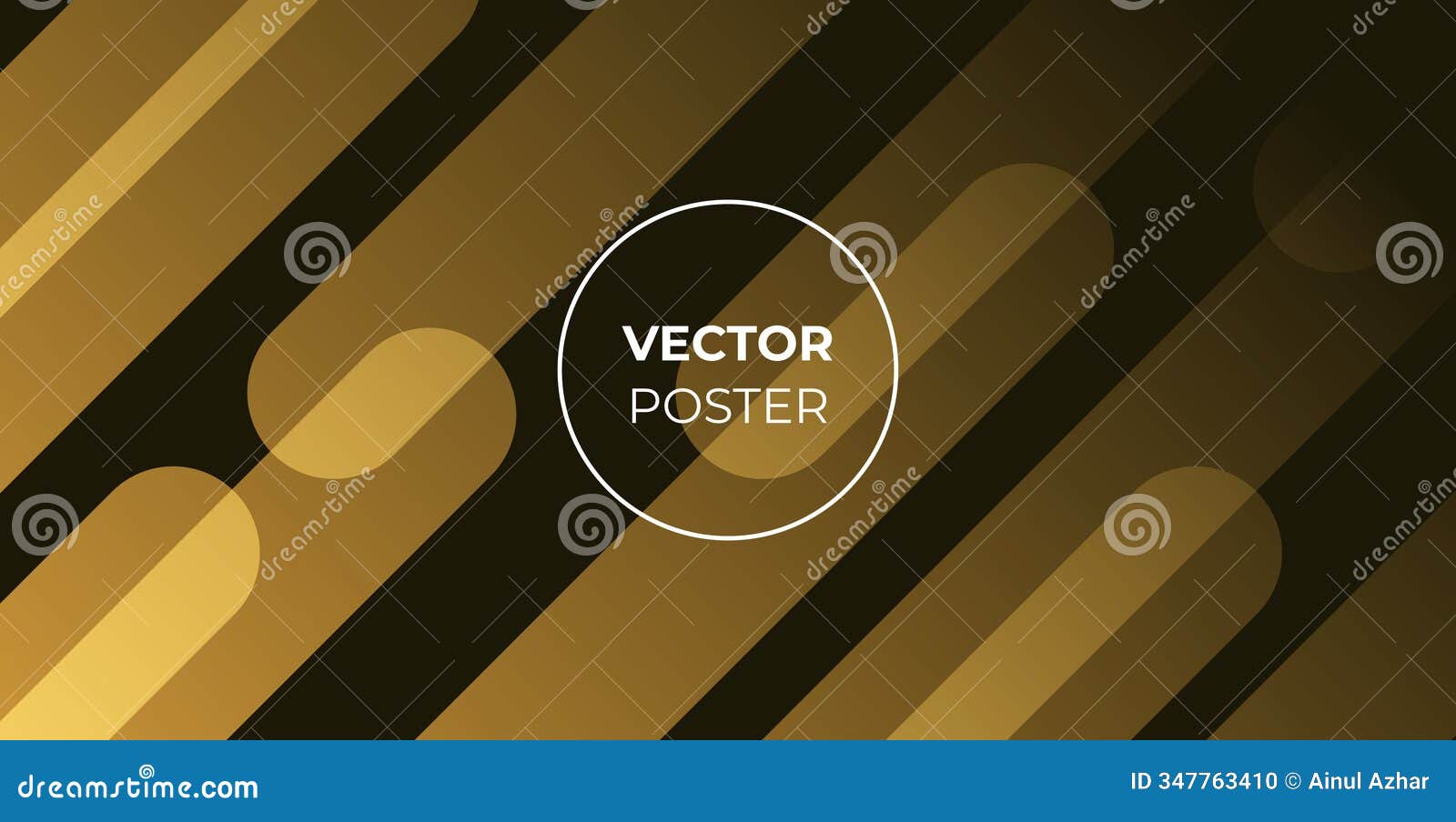 Abstract Dark Yellow Gradient Color with Round Shape Light Geometric ...