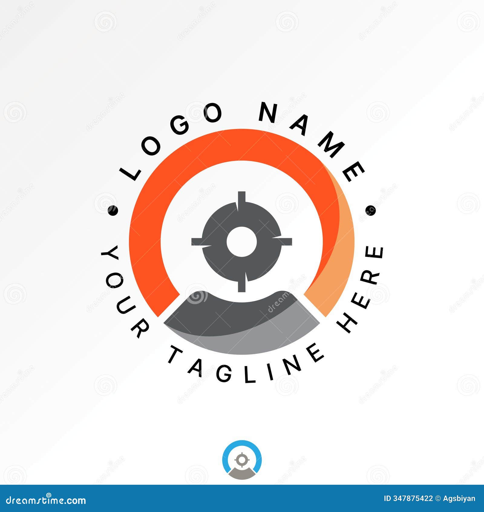 Initial O Font Human Resource Target Focus To Monogram Shoot Point ...