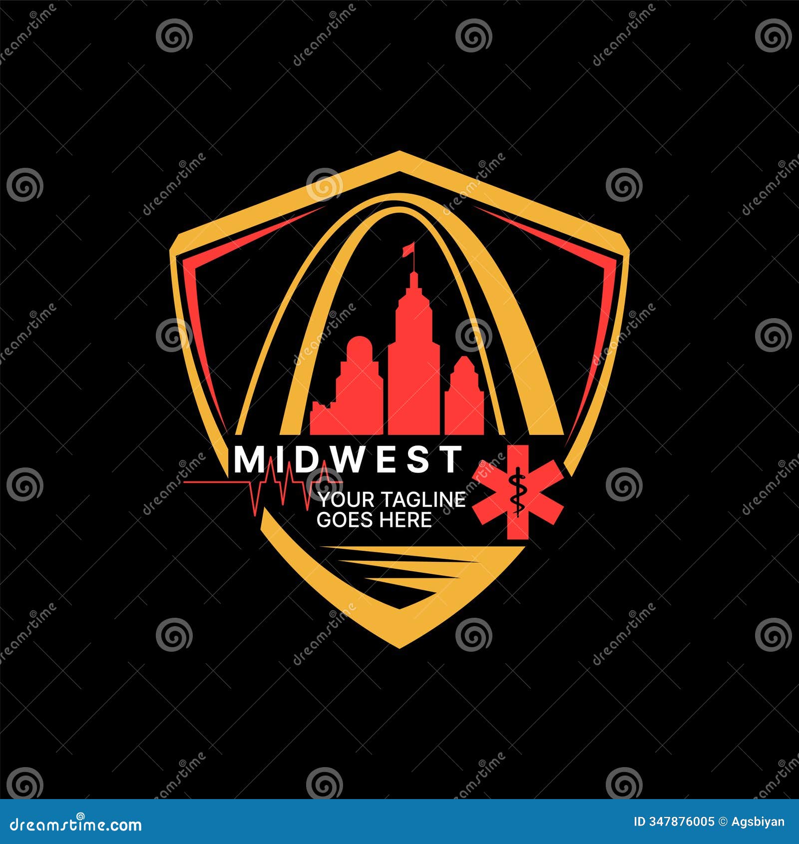Guard Shield Midwest Bridge Building Medical Doctor Symbol Trading ...