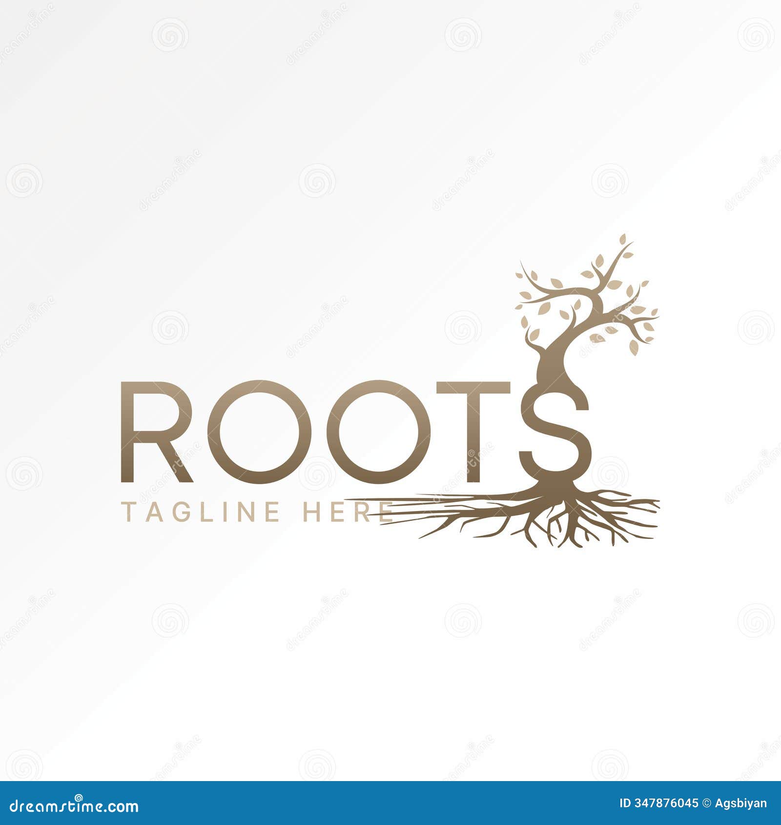 Text Roots Initial S Font Garden Botany To Nature Typography Art Bonsai ...