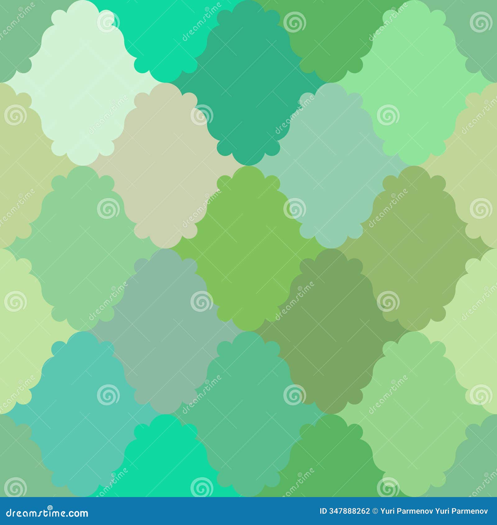 Seamless Arabic Wallpaper. Mosaic Ornamental Gradient Khaki Green ...