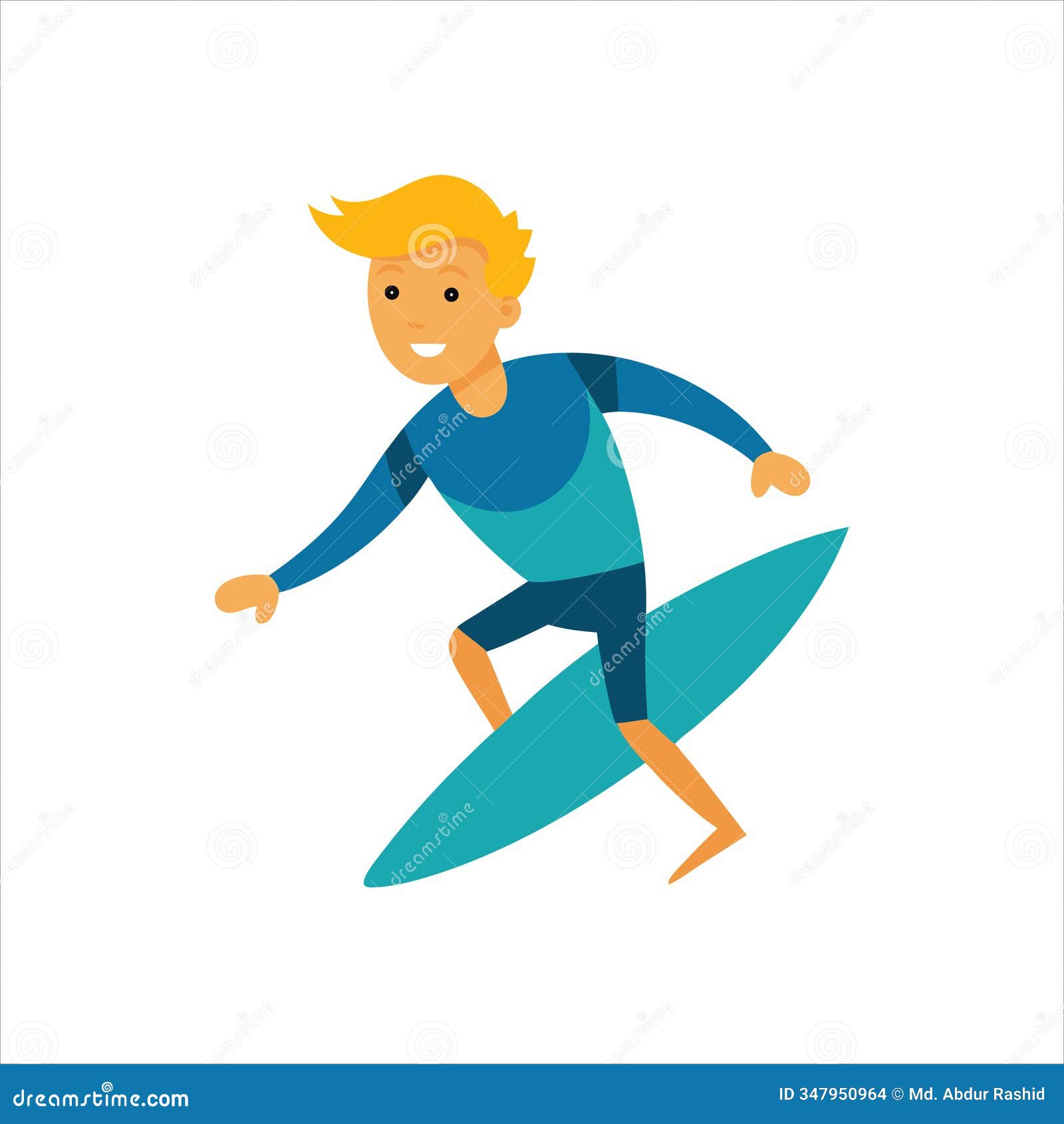 Surfer Cartoon Surfing Stock Photography | CartoonDealer.com #113109440