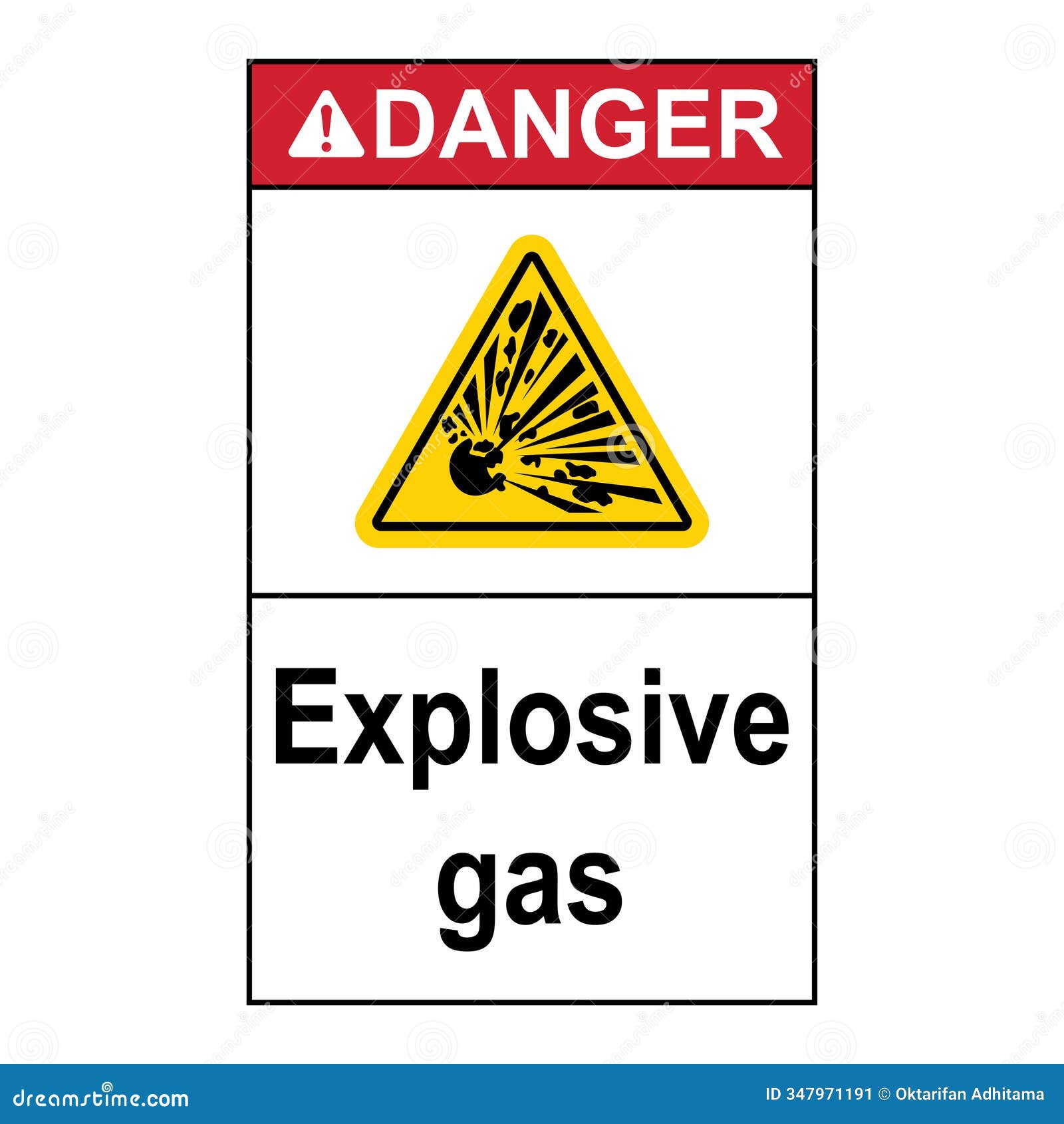 Explosives Warning Sign Vector Illustration | CartoonDealer.com #333705190