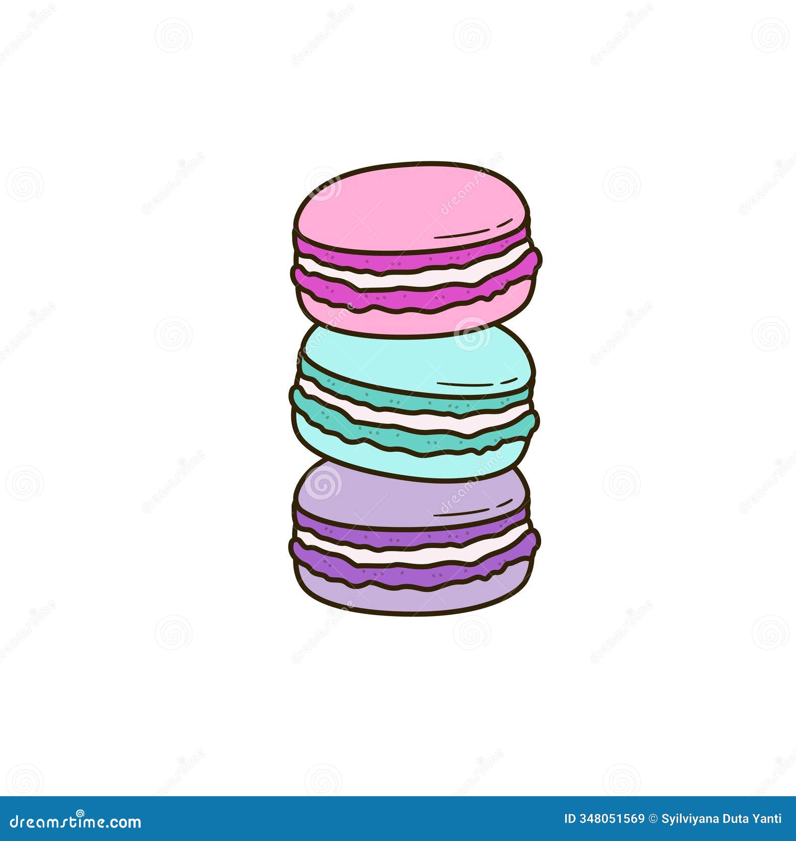 Elegant French Macarons - Vector Illustration Stock Illustration - Illustration of colorful ...