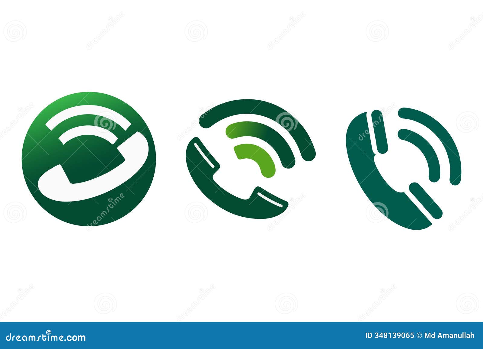 Premium Call Colorful Icon Design Stock Vector - Illustration of font ...