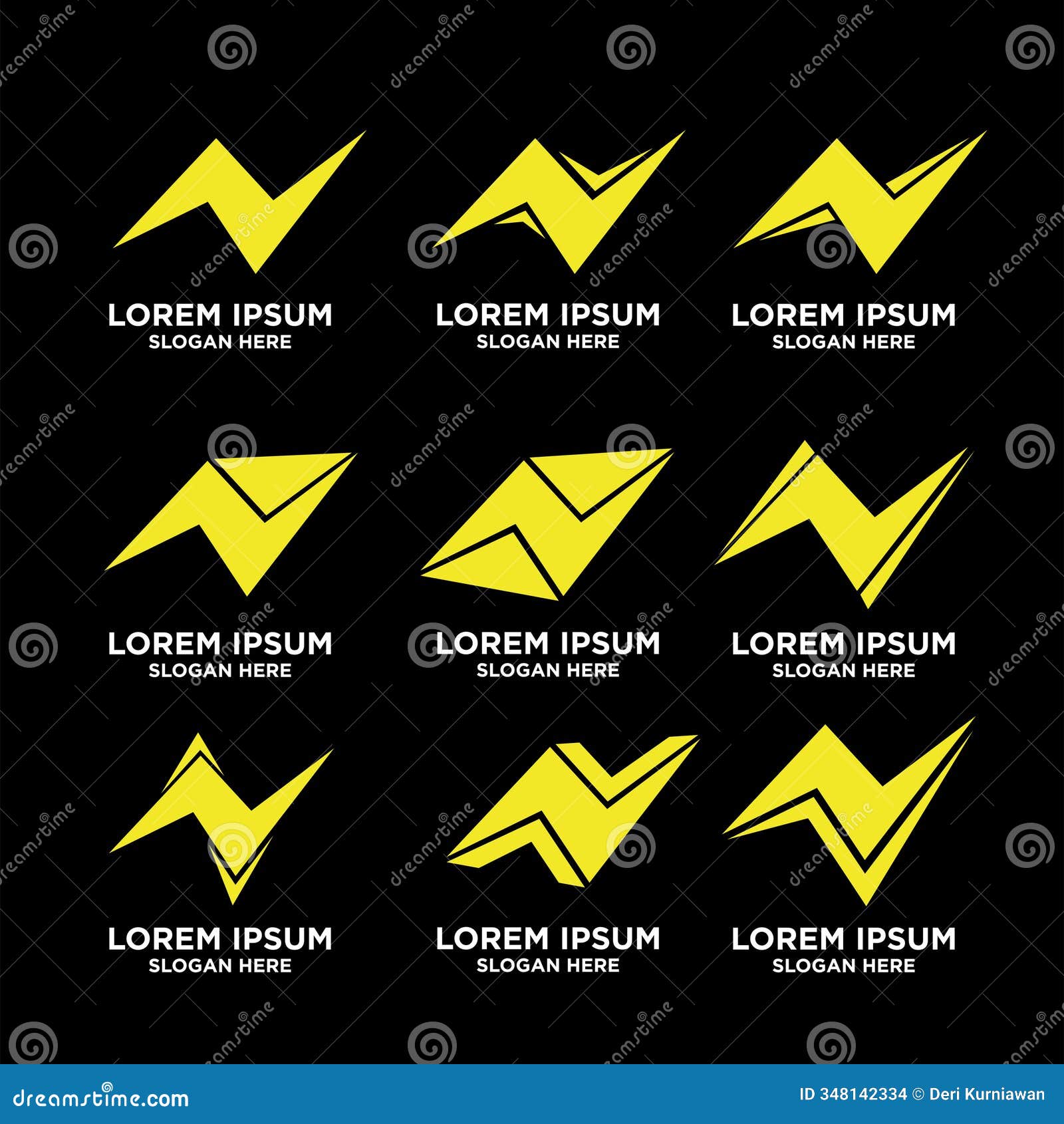 Bolt Logo Template Design Modern Stock Photo - Image of design, logo ...