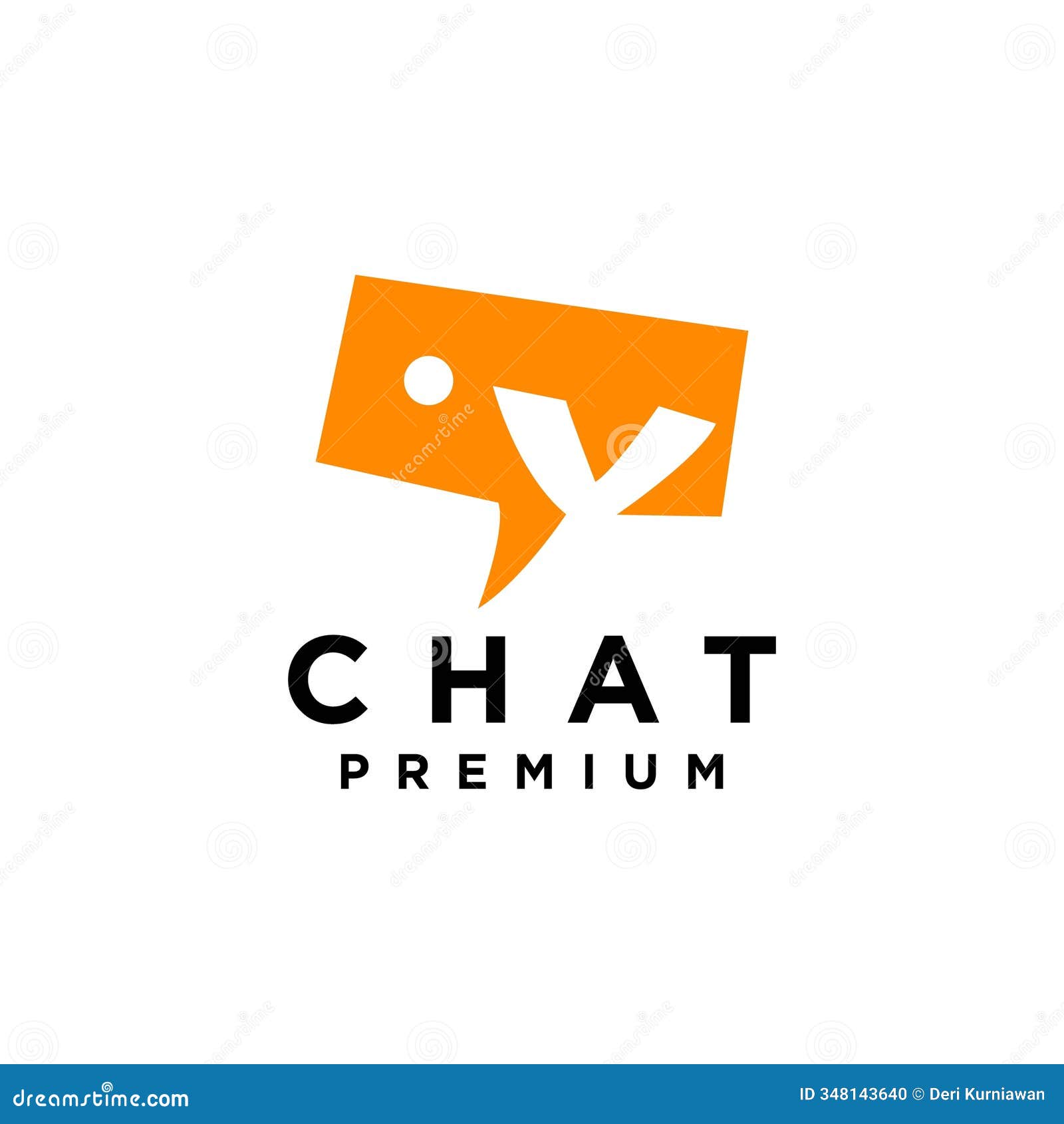 Chat Logo Template Design Modern Stock Vector - Illustration of design, modern: 348143640