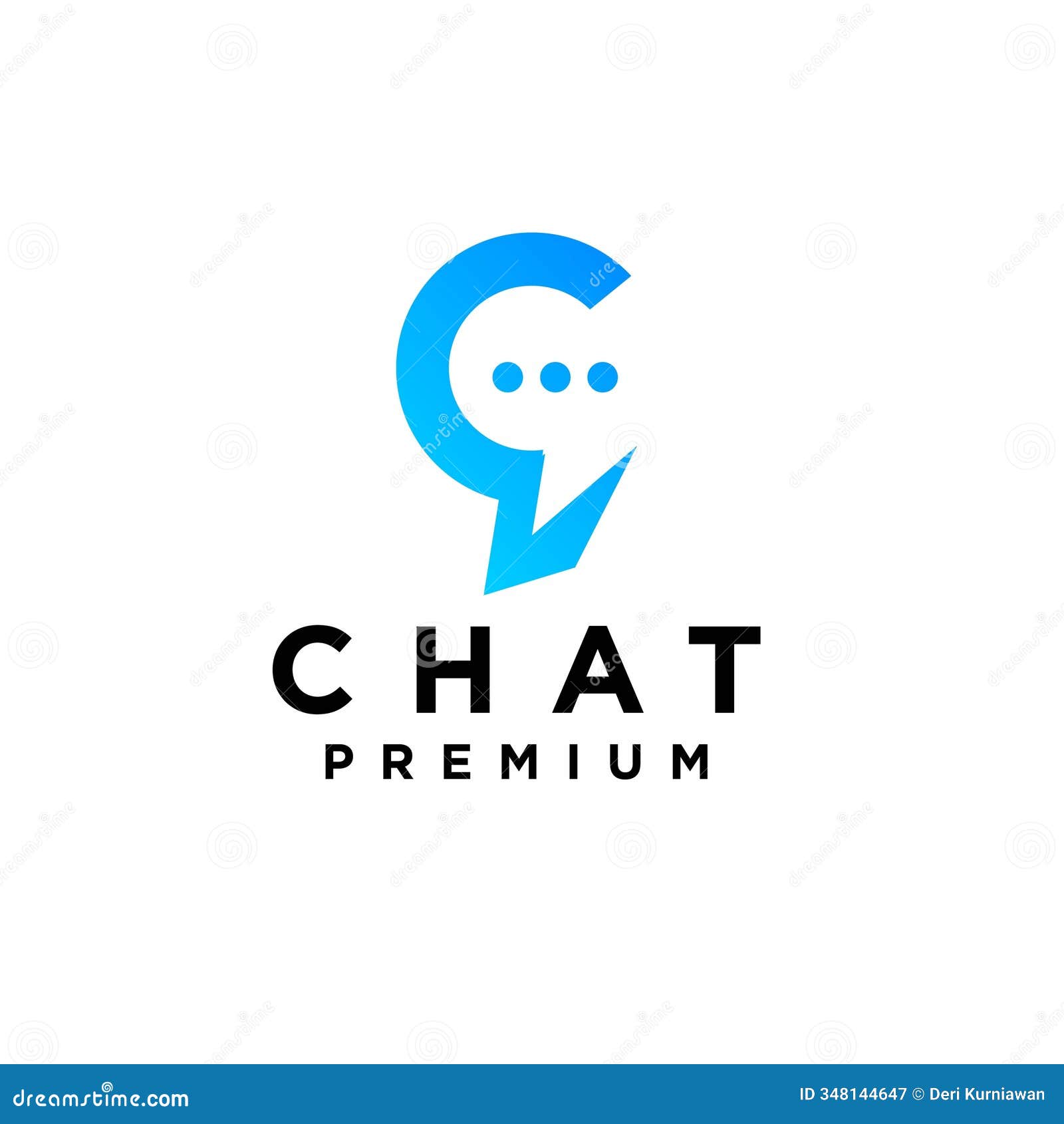 Letter C Chat Logo Template Design Stock Vector - Illustration of ...