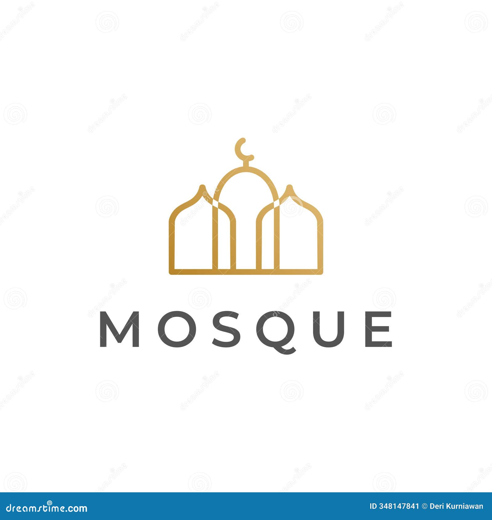 Mosque Logo With Purple Color, Icon, Or Symbol Template Design Vector ...