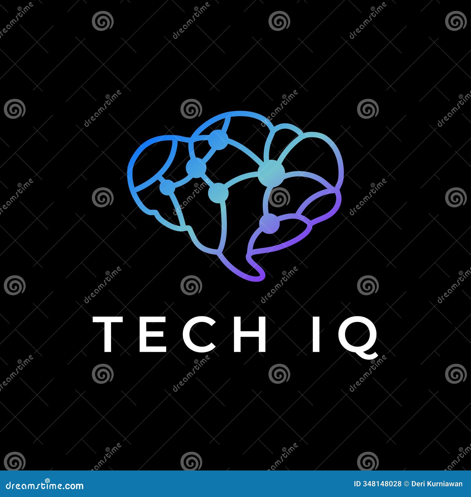Brain Tech Logo Design Modern Logo Stock Vector - Illustration of tech ...