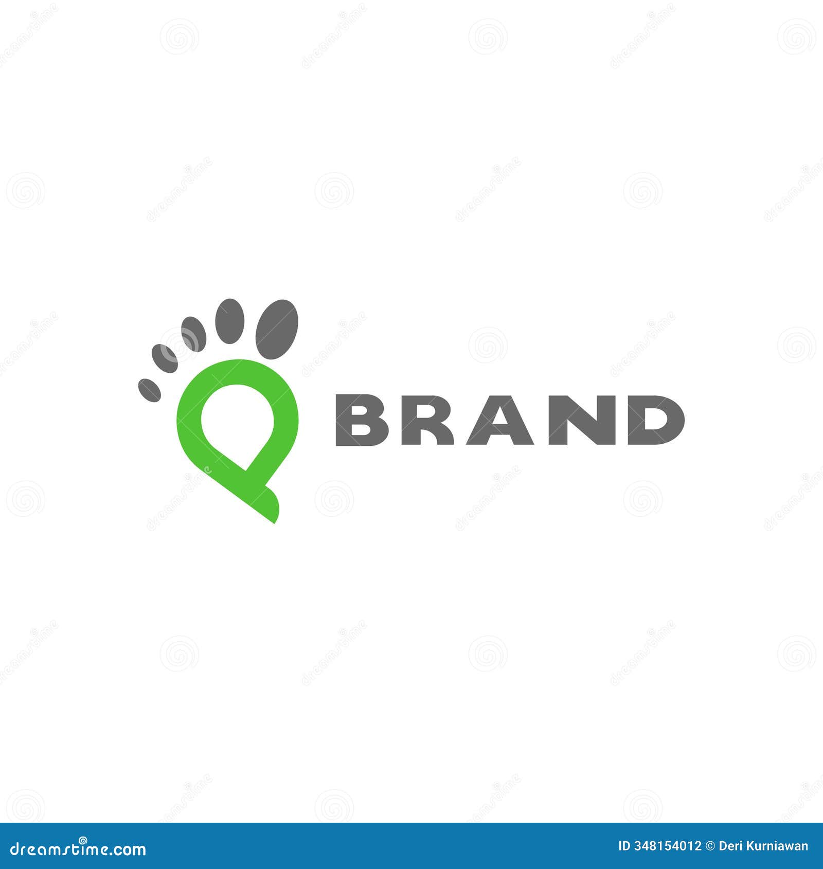 Foot Letter P Logo Modern Design Stock Illustration - Illustration of ...