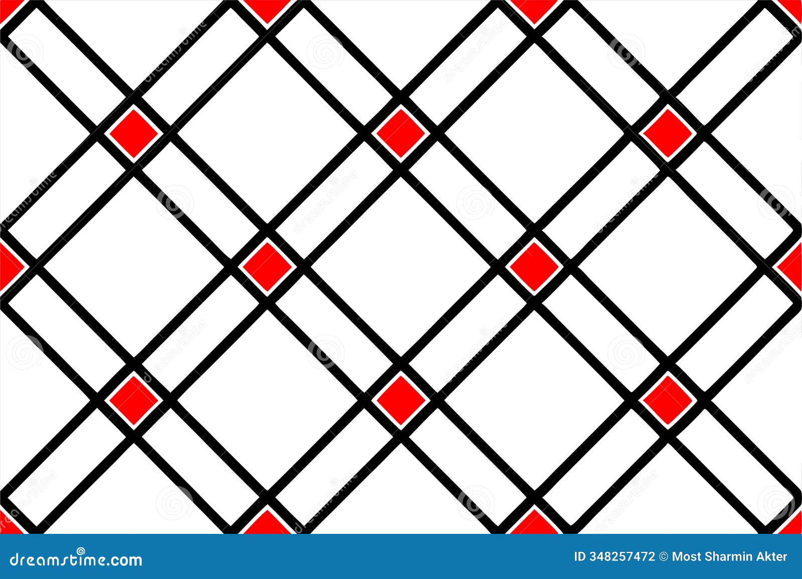 Geometric White Black Red Square Pattern Vector Design Stock ...