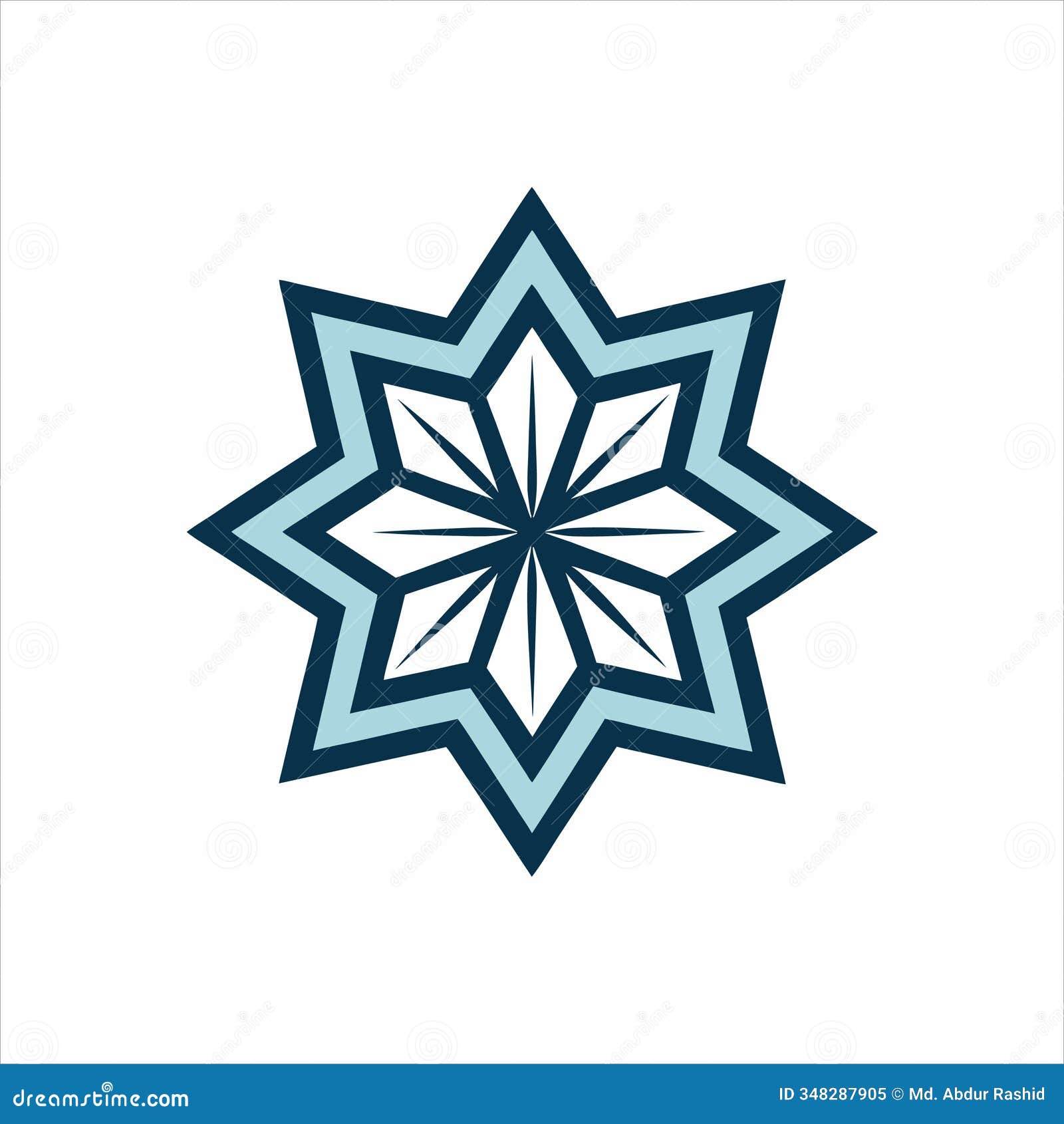 Unique Angular Star Mandala Vector Illustrations Stock Illustration ...