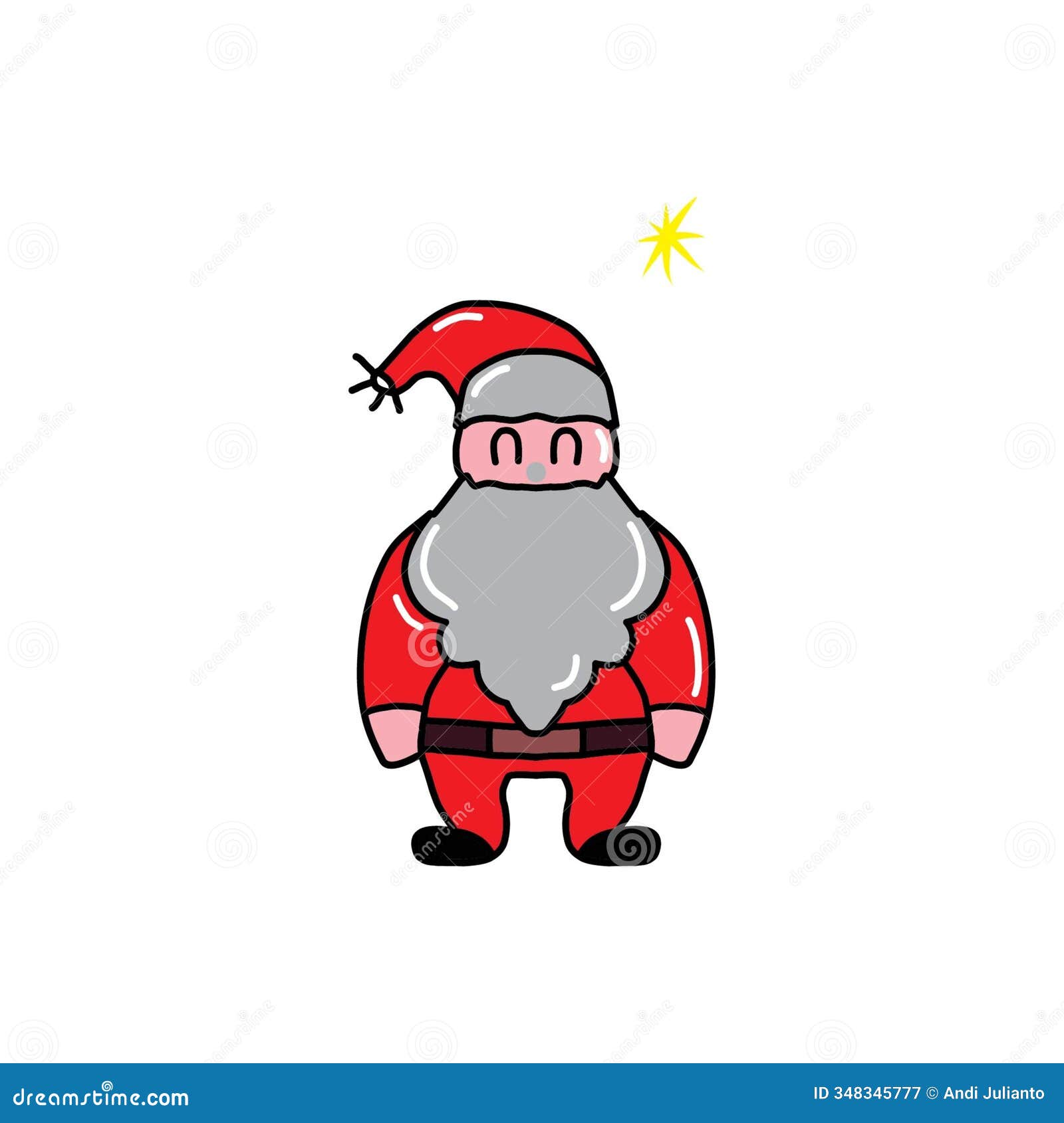Santa Clause Icon Illustration Stock Illustration - Illustration of ...