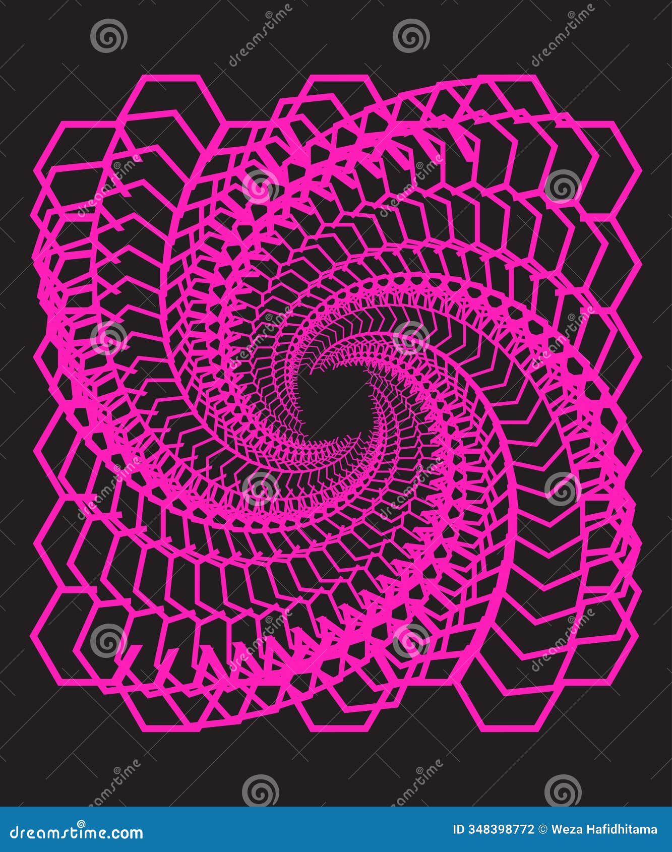 Pink Spiral Web Design stock illustration. Illustration of drawing ...