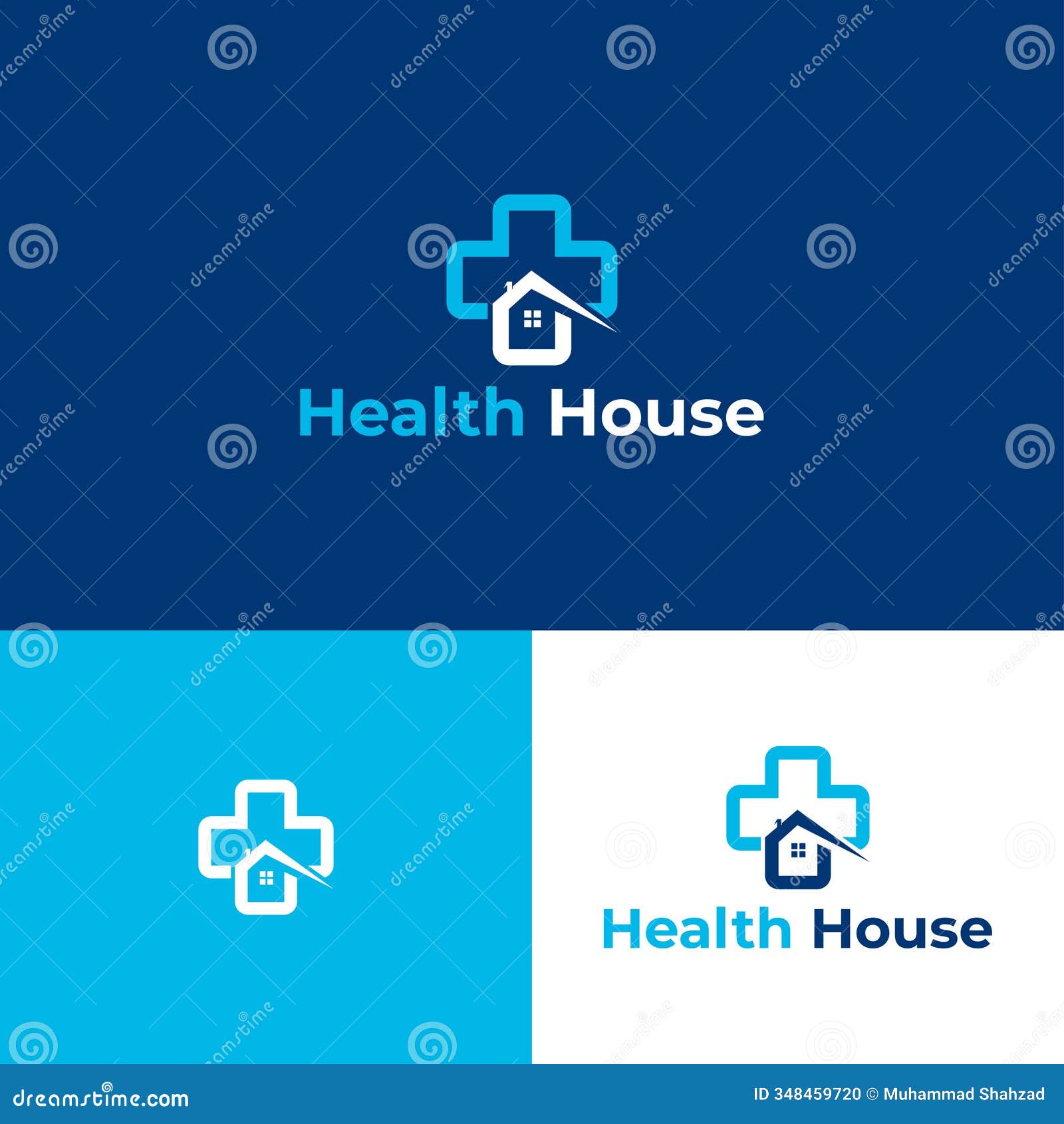 Health House Logo Design in Vector Template Stock Vector - Illustration ...
