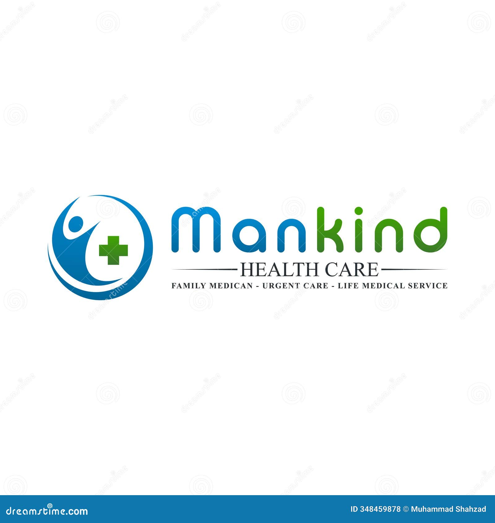 Mankind Health Care Logo Design in Vector Template Stock Vector ...