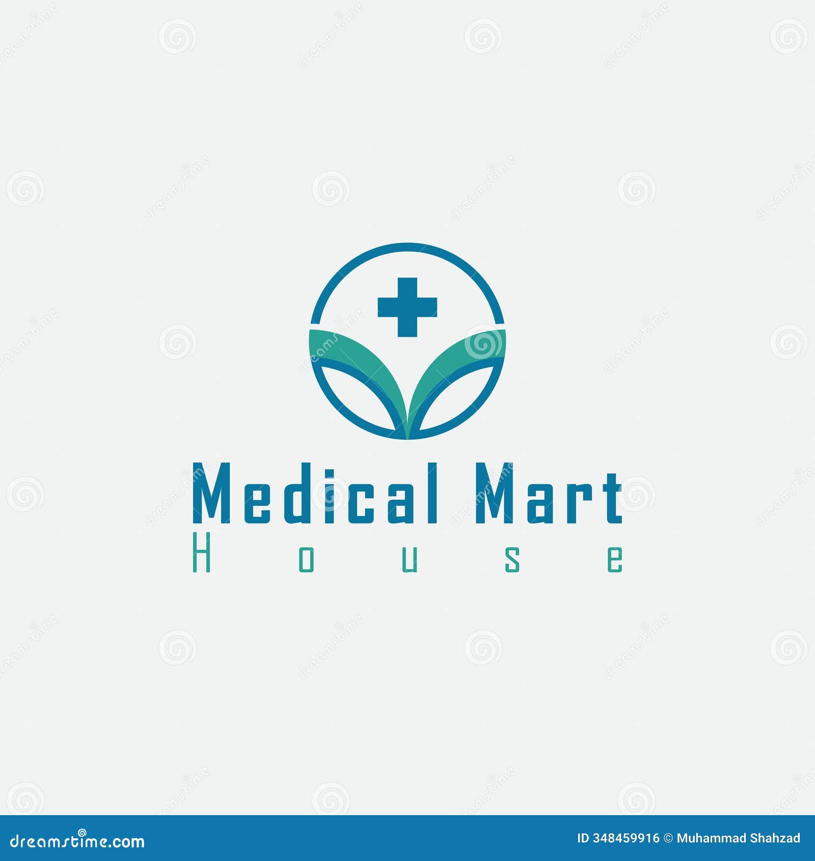Medical Mart Logo Design in Vector Template Stock Vector - Illustration ...