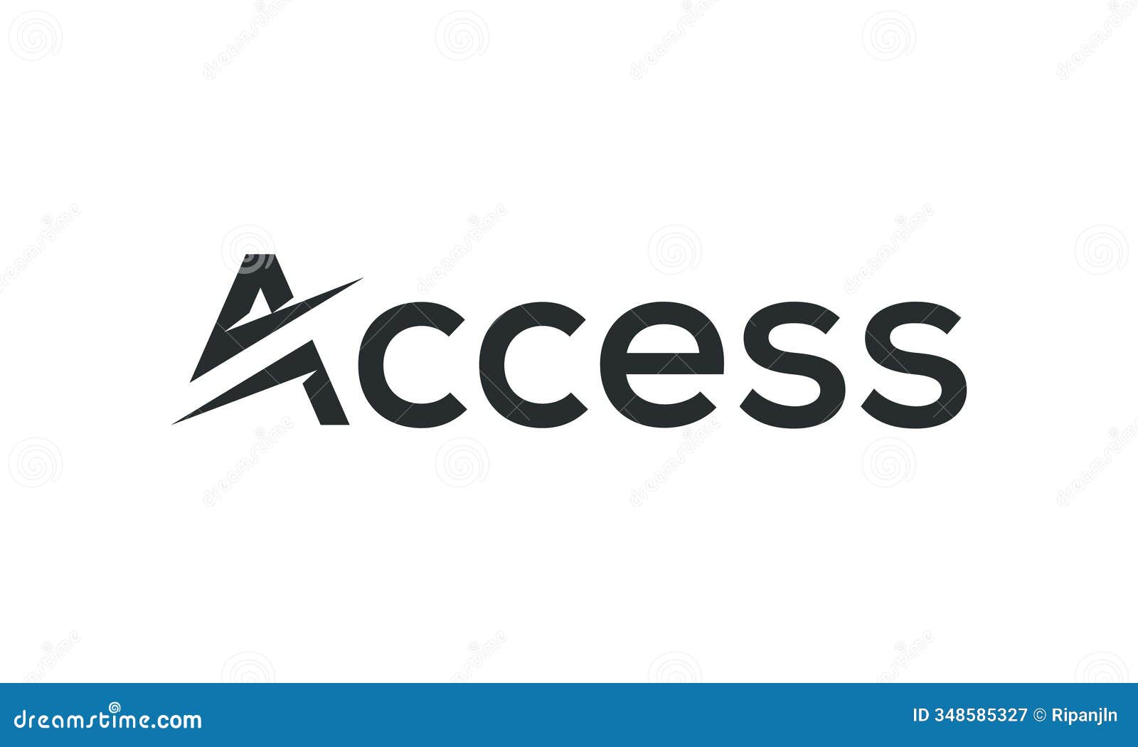 Typography Font Access Logo Design Graphic Vector Template Stock Illustration - Illustration of ...