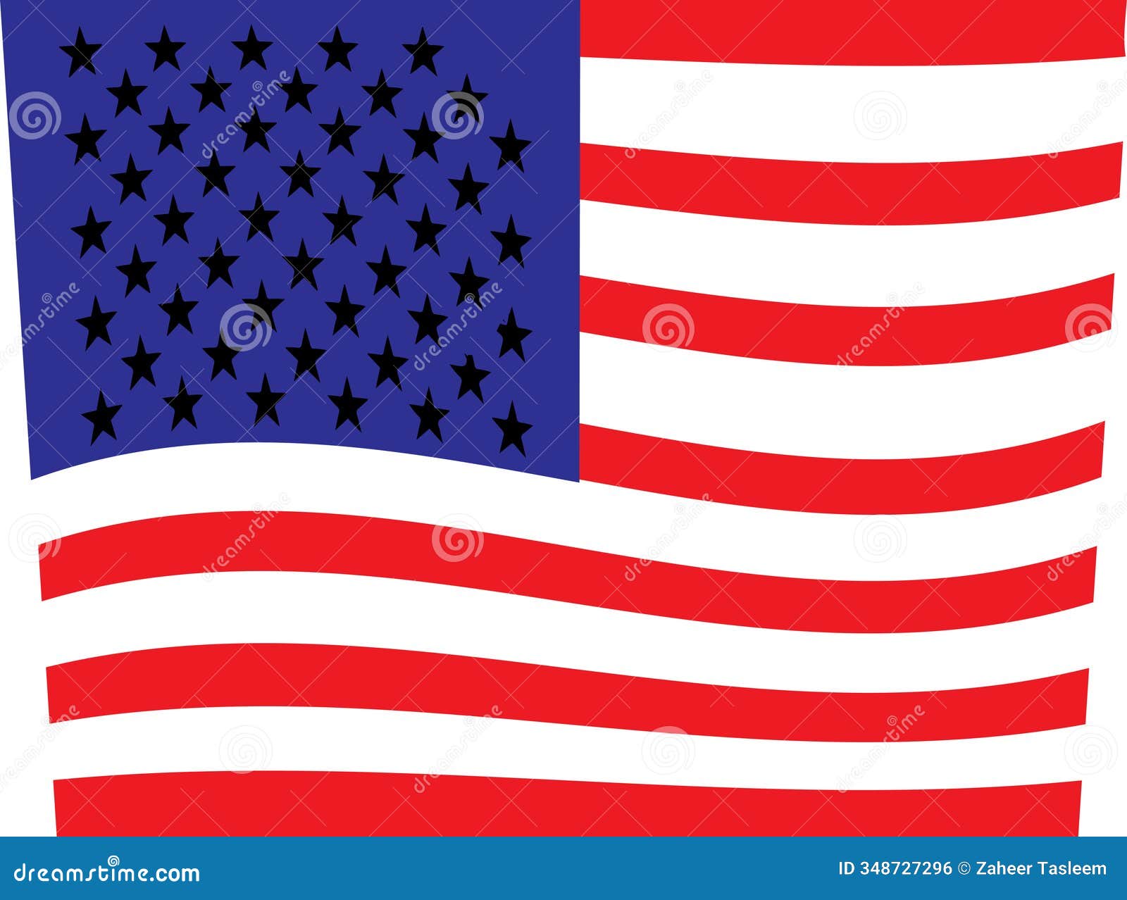 American Flag Vector File Make Illustration National Flag of Usa Stock ...