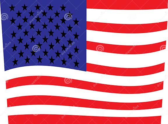 American Flag Vector File Make Illustration National Flag of Usa Stock ...