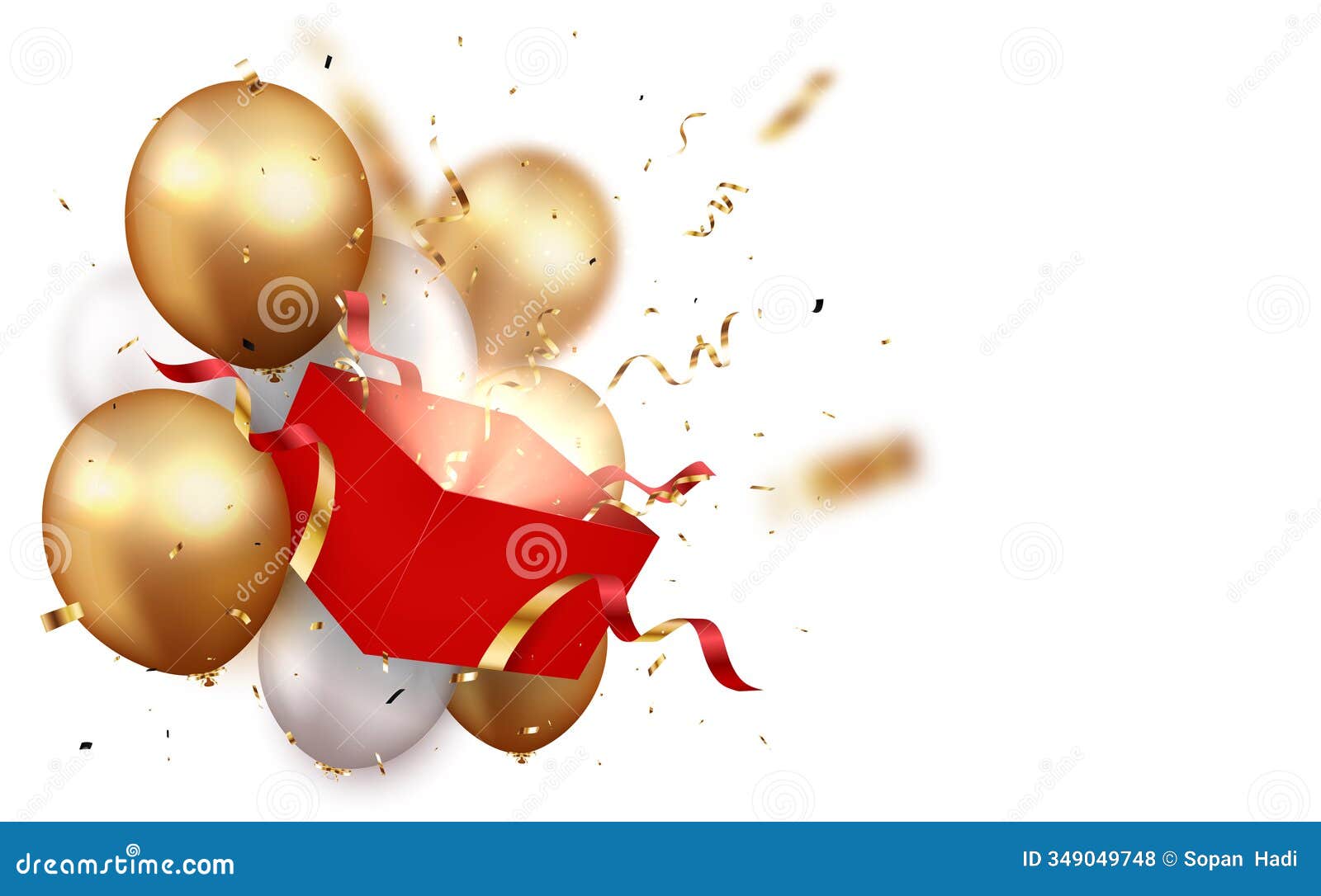 Celebration Gift Boxes, Element with Empty Space for Textt Stock Vector ...