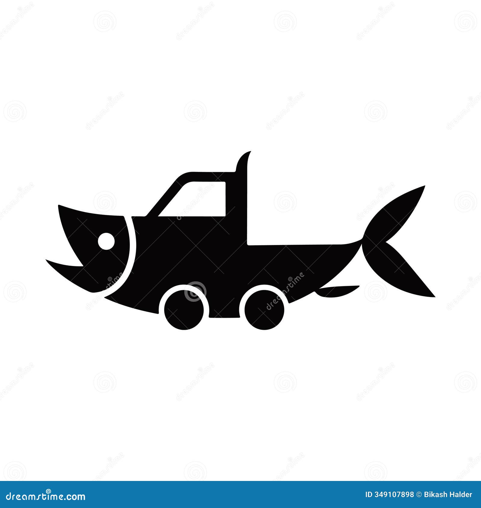 Stylish Fish Silhouette Vector Illustration Stock Vector - Illustration ...