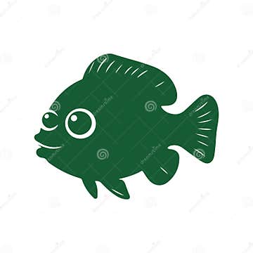 Abstract Fish Silhouette Vector Illustration Art Stock Vector ...