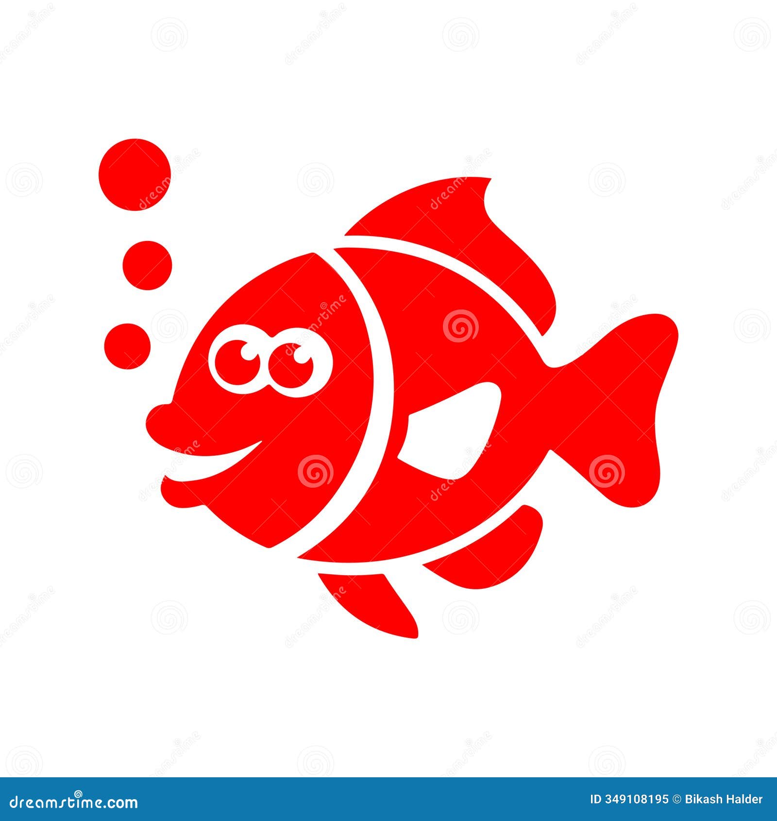 Abstract Fish Silhouette Vector Illustration Art Stock Vector ...