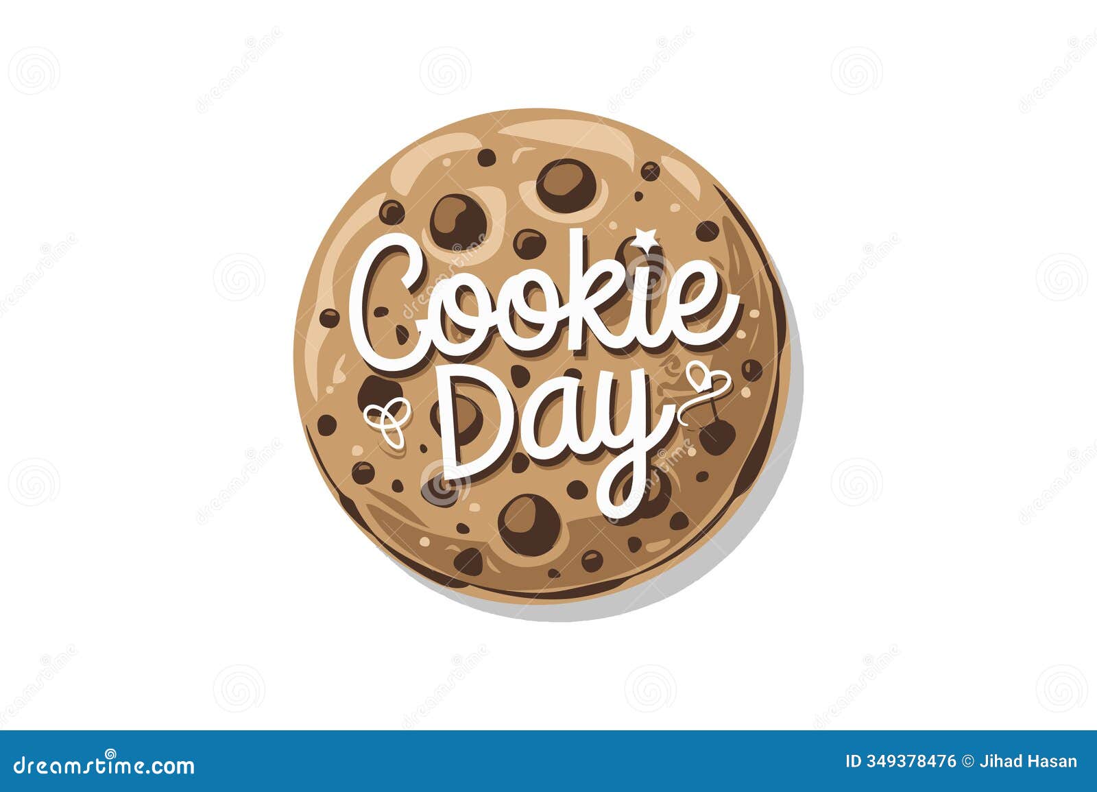 Cookie Day Silhouette Vector Illustration Stock Vector - Illustration ...