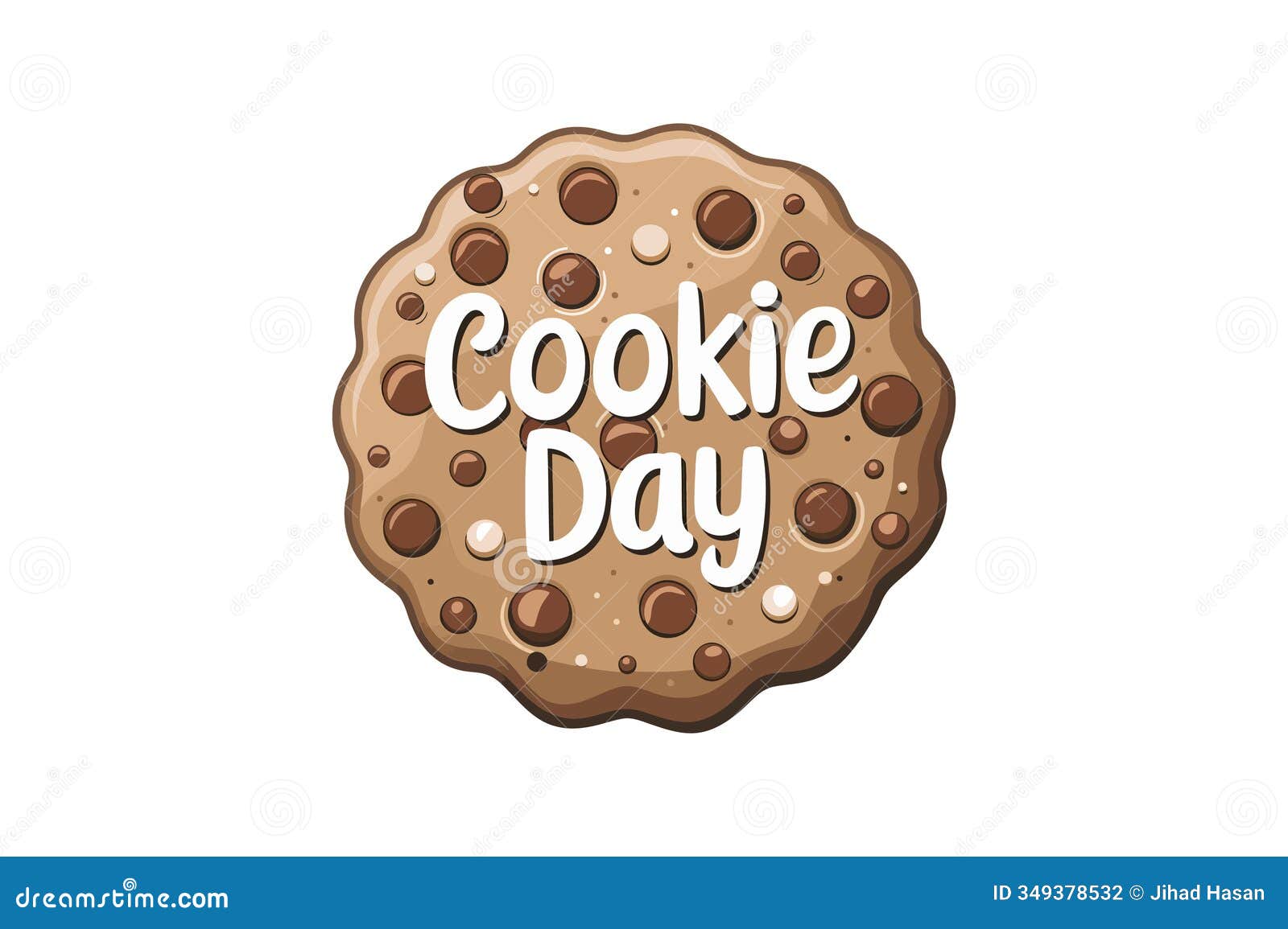 Cookie Day Silhouette Vector Illustration Stock Vector - Illustration ...