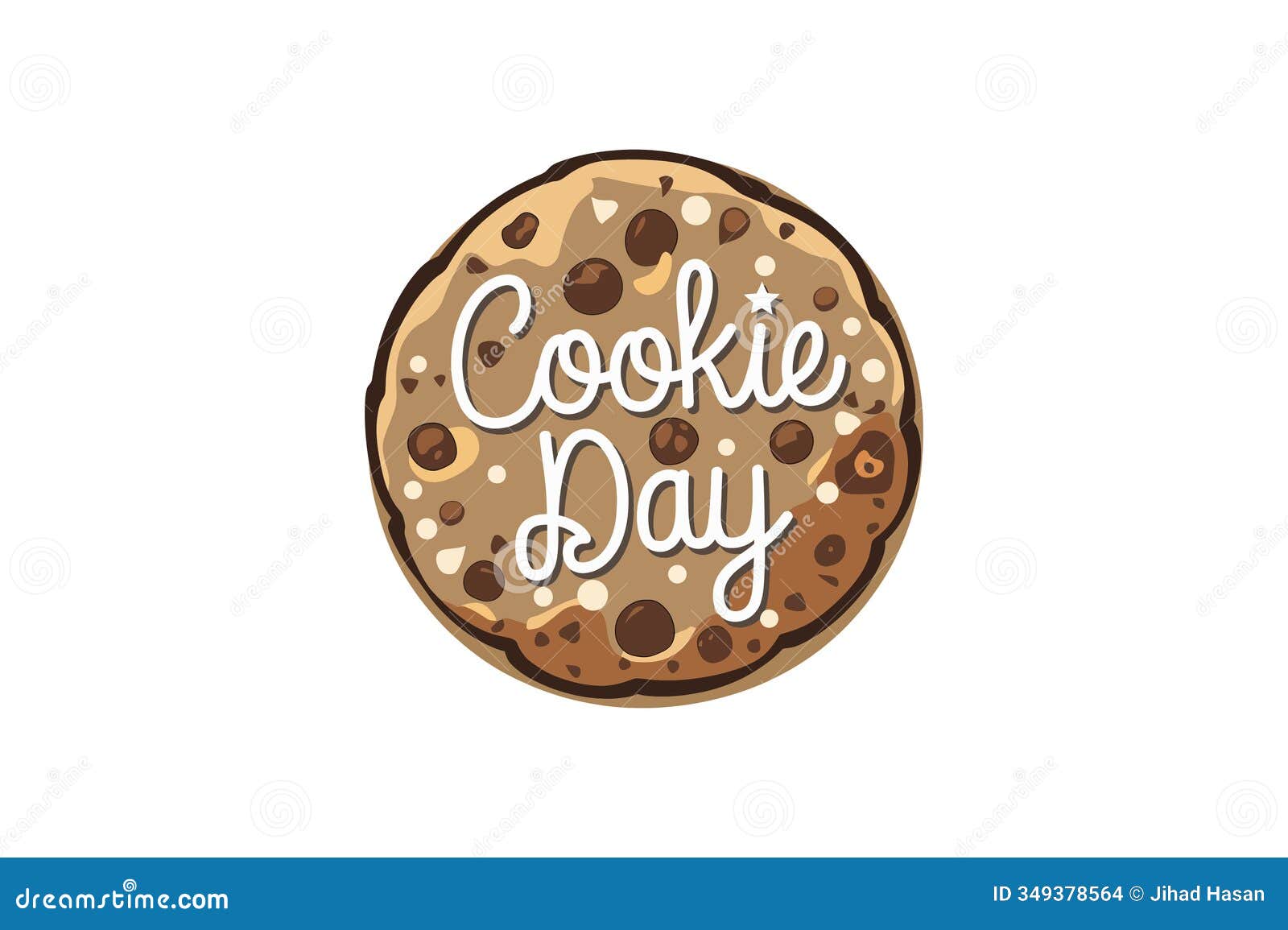 Cookie Day Silhouette Vector Illustration Stock Vector - Illustration ...
