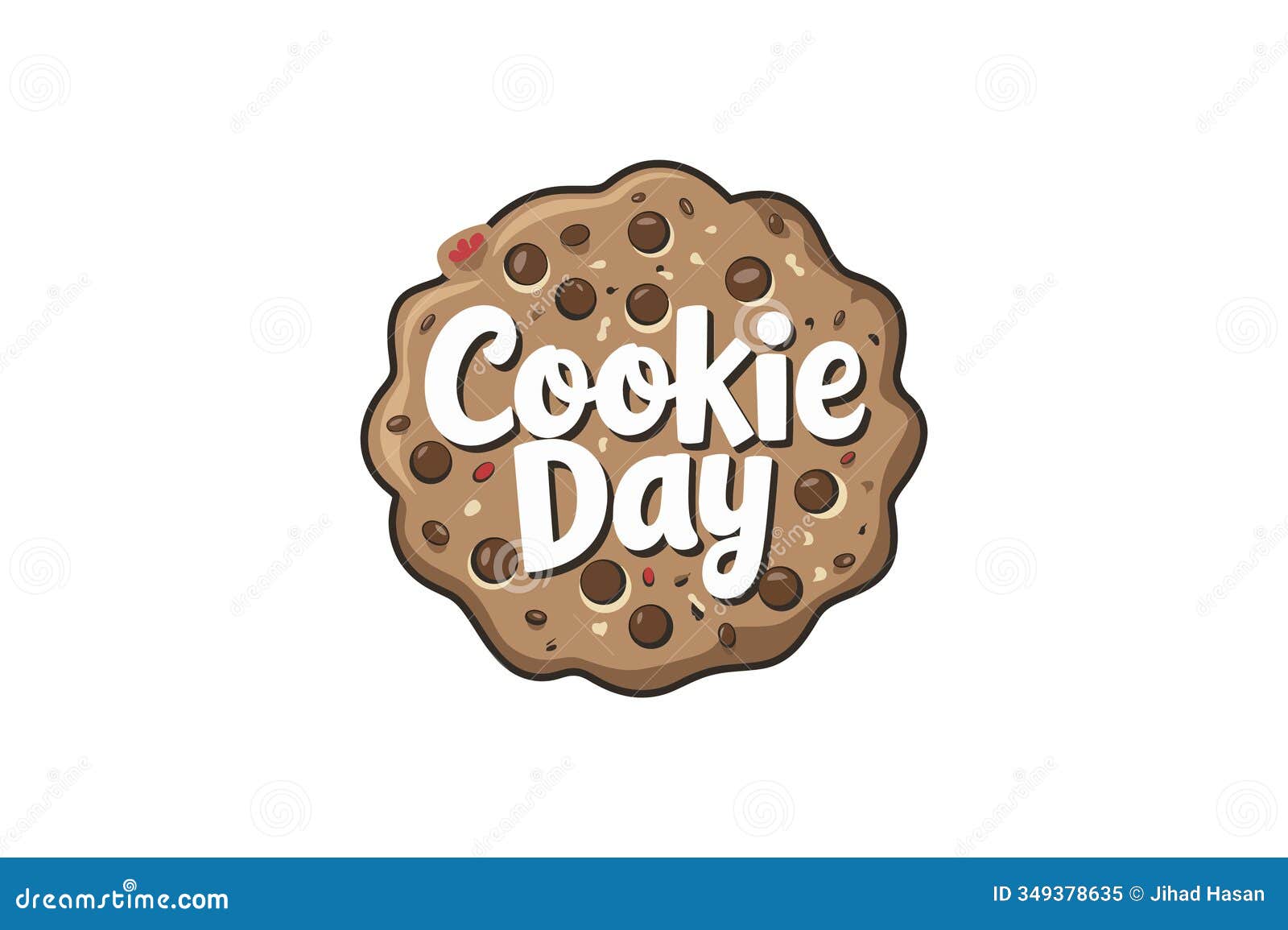 Cookie Day Silhouette Vector Illustration Stock Vector - Illustration ...