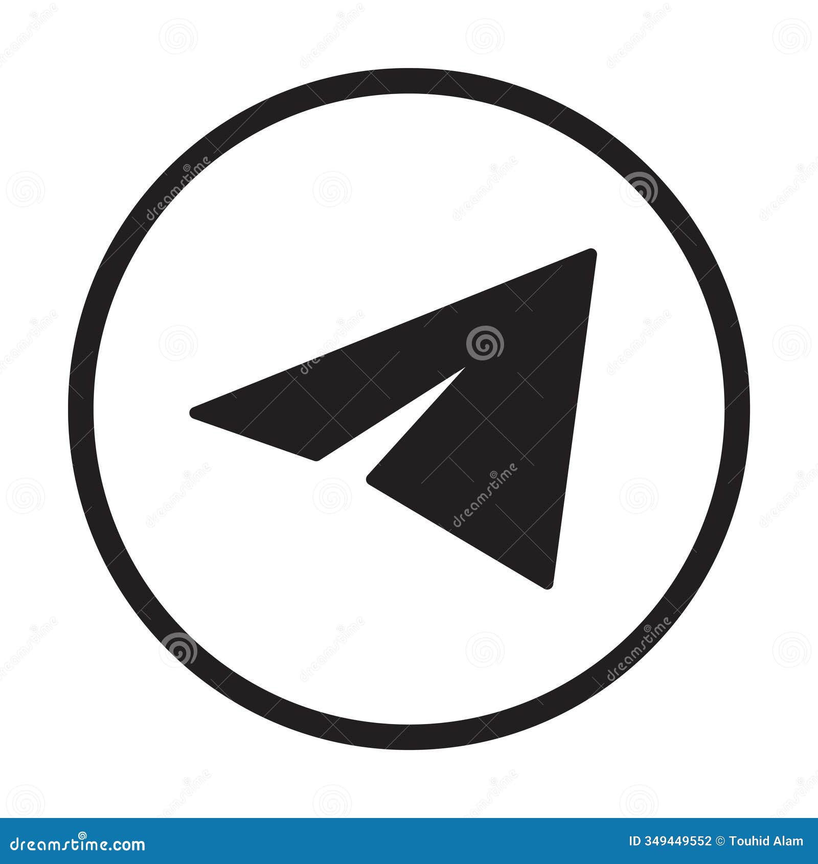Telegram Social Media Platform Button on Blue Background Stock Vector ...
