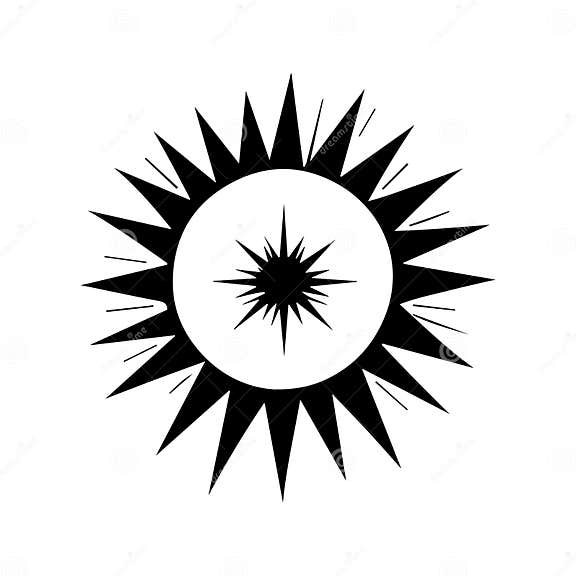 Printable Burst Design for Home Decor Stock Vector - Illustration of ...