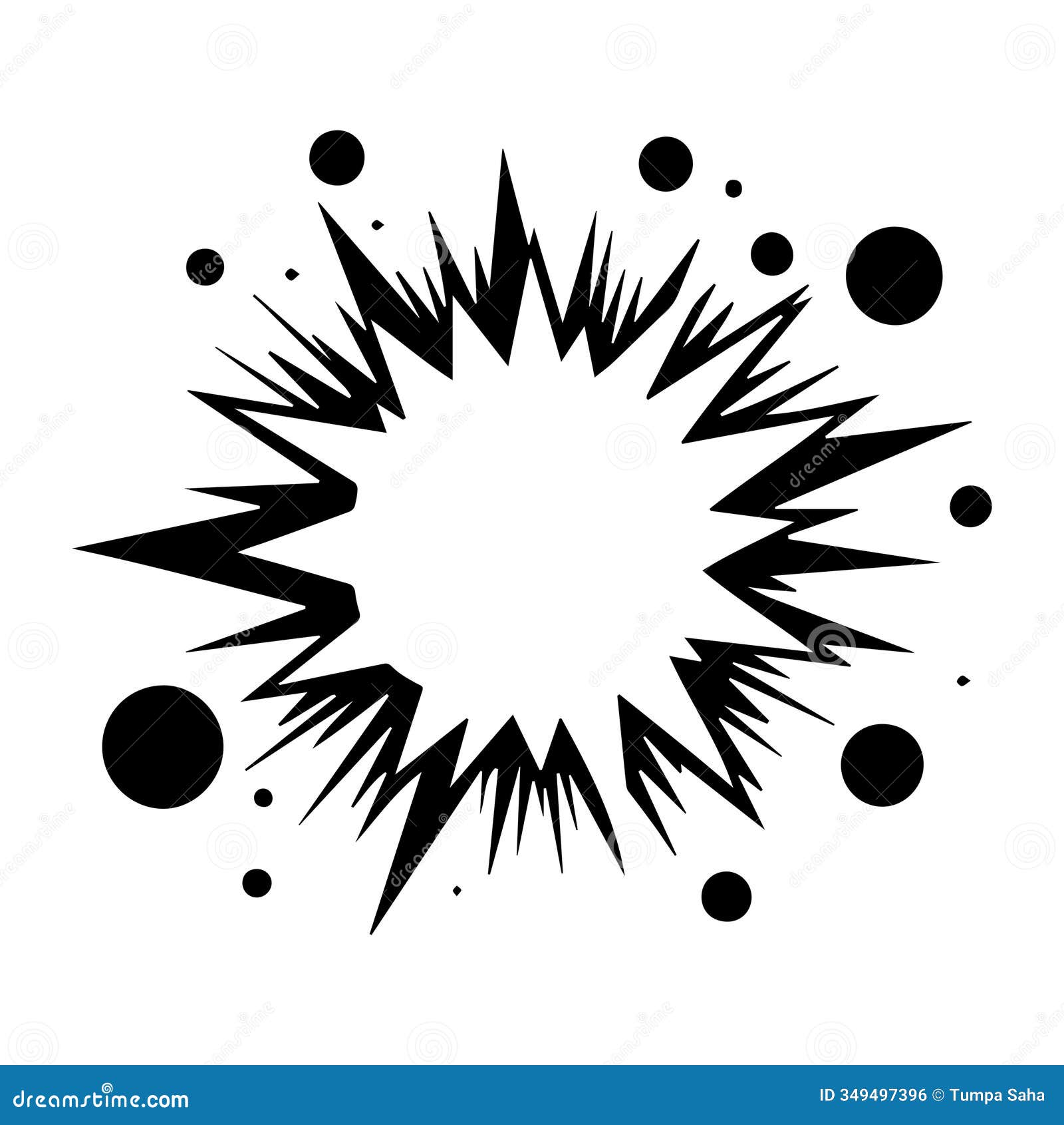 Editable Burst Illustration for Print Files Stock Vector - Illustration ...
