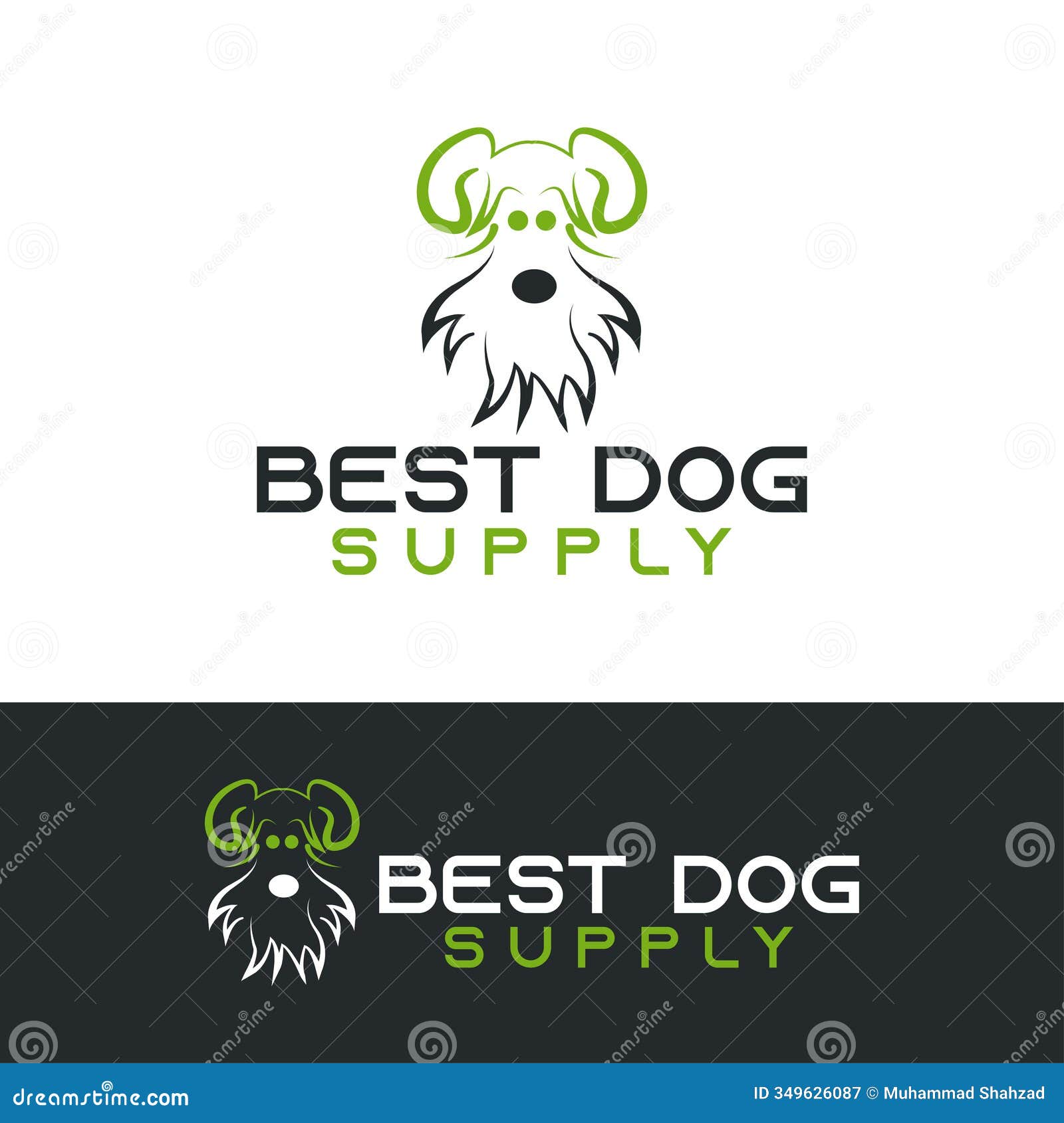Best Dog Supply Logo Design in Vector Stock Vector - Illustration of ...