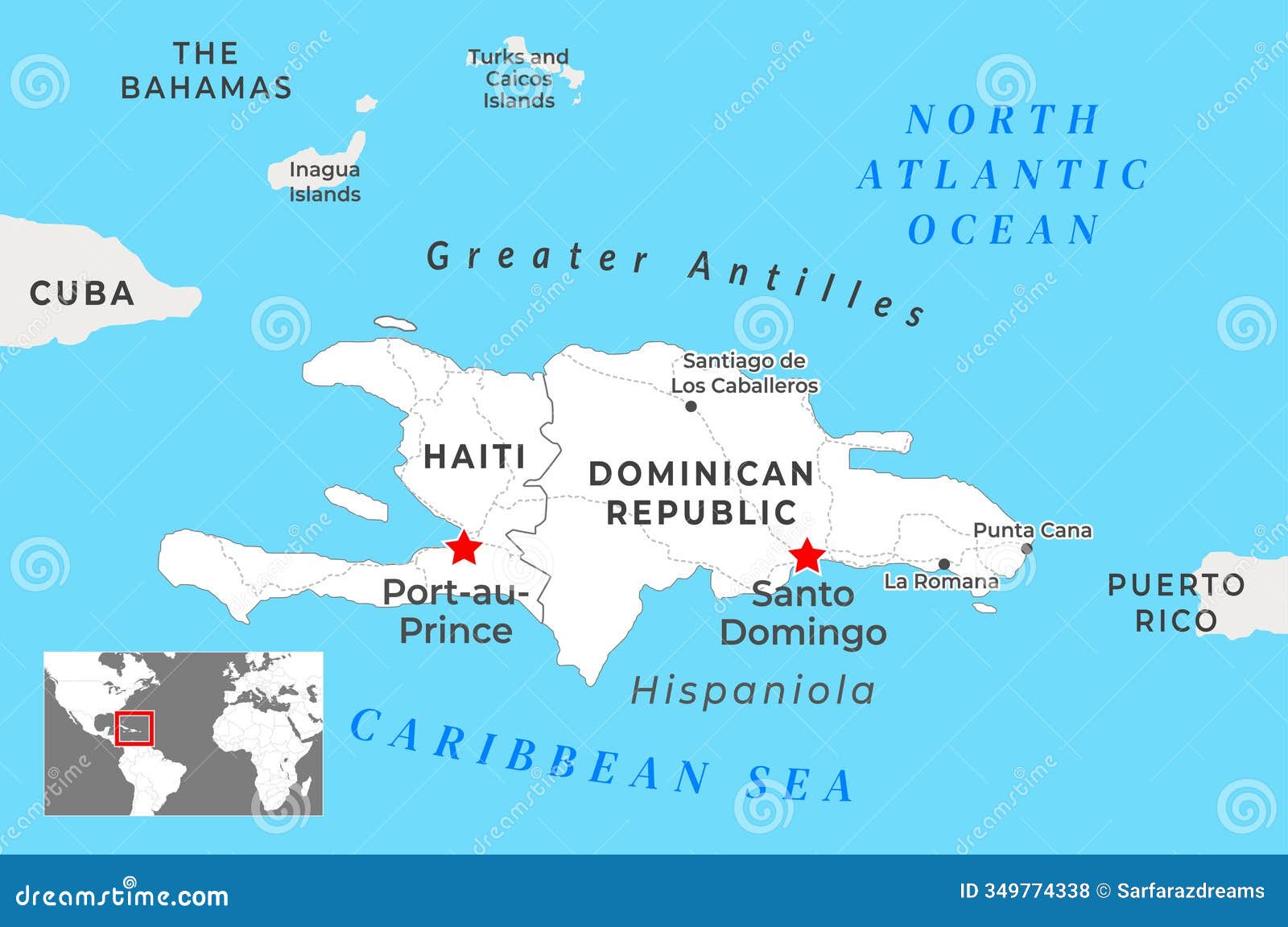 Political Map Of Haiti Isolated On Transparent Background Cartoon ...