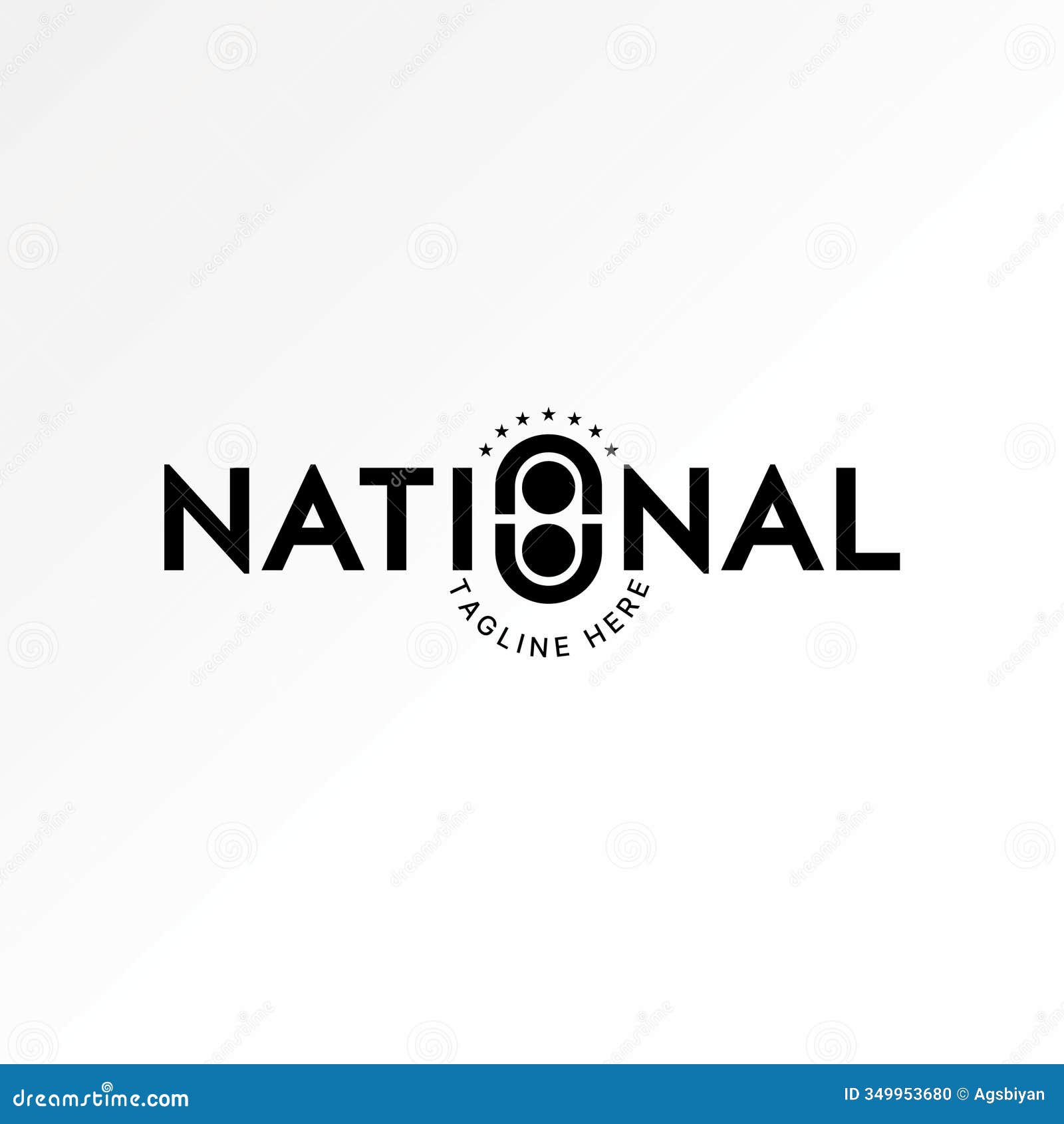 Text Word National People Hold Greet Together To Monogram Typography ...