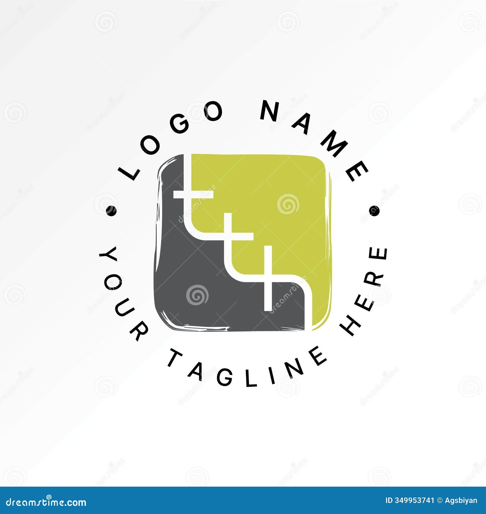 Letter TTH Font Square Top Down Scratch Connected Monogram Typography ...