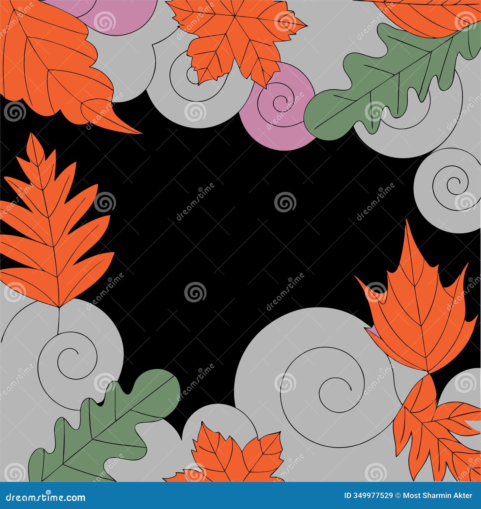 Colorful Autumn Abstract Background Illustration Stock Illustration ...