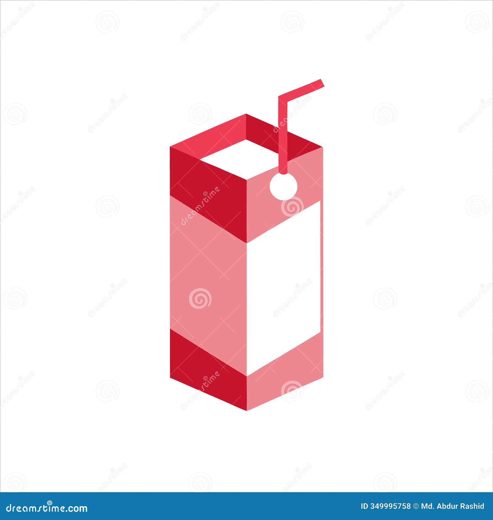 Stylized Milk Carton Vector for Logos and Packaging Design Stock ...